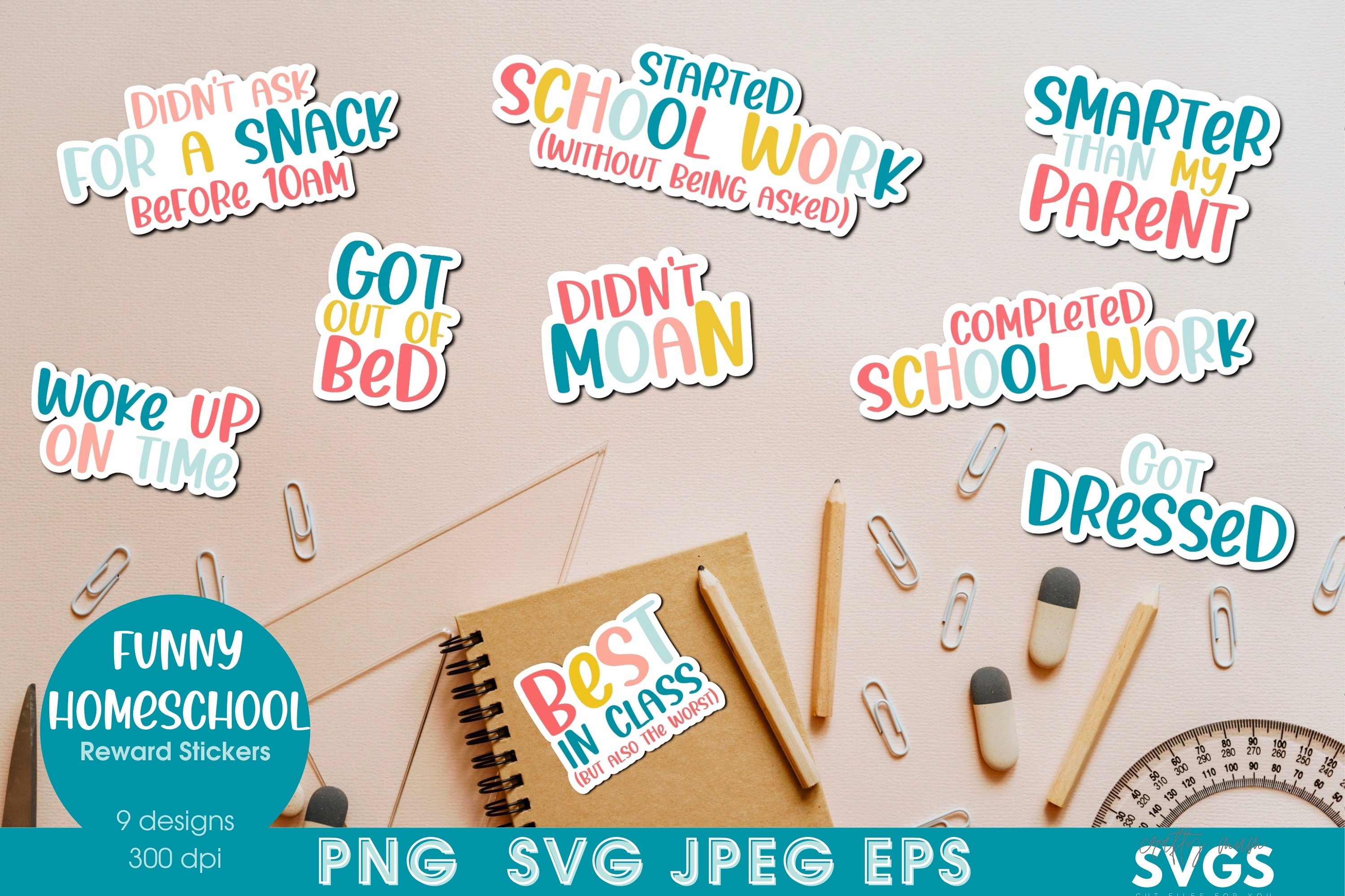 Printable stickers | homeschool stickers | sticker bundle (1182771 ...