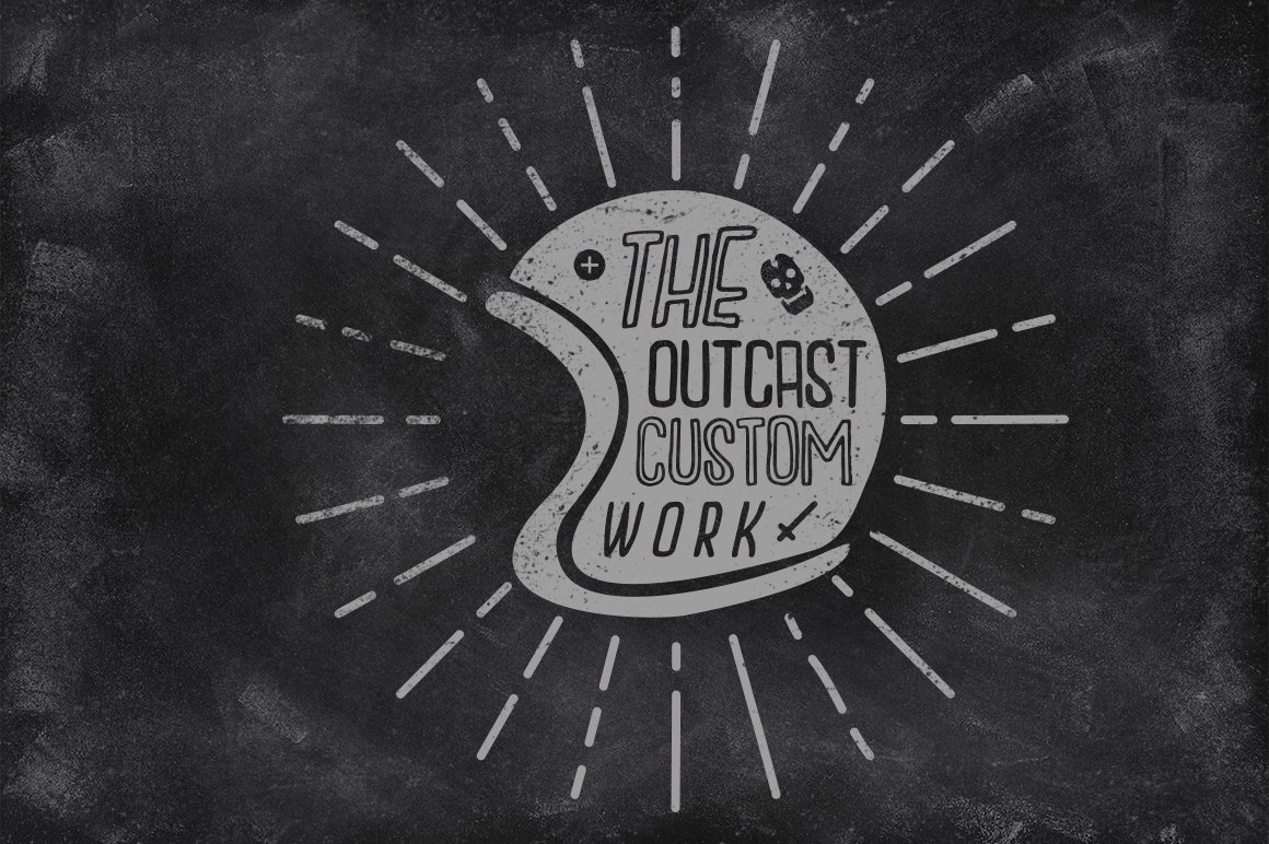 Outcast Motofont (18855) | Other | Font Bundles