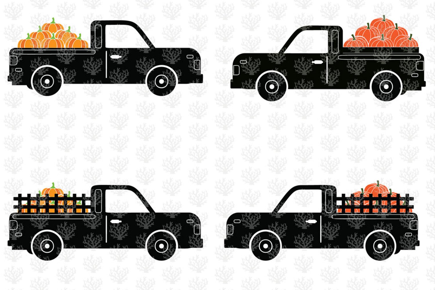 Pumpkin Truck Thanksgiving SVG EPS DXF PNG Cutting Files (147239) | Cut ...