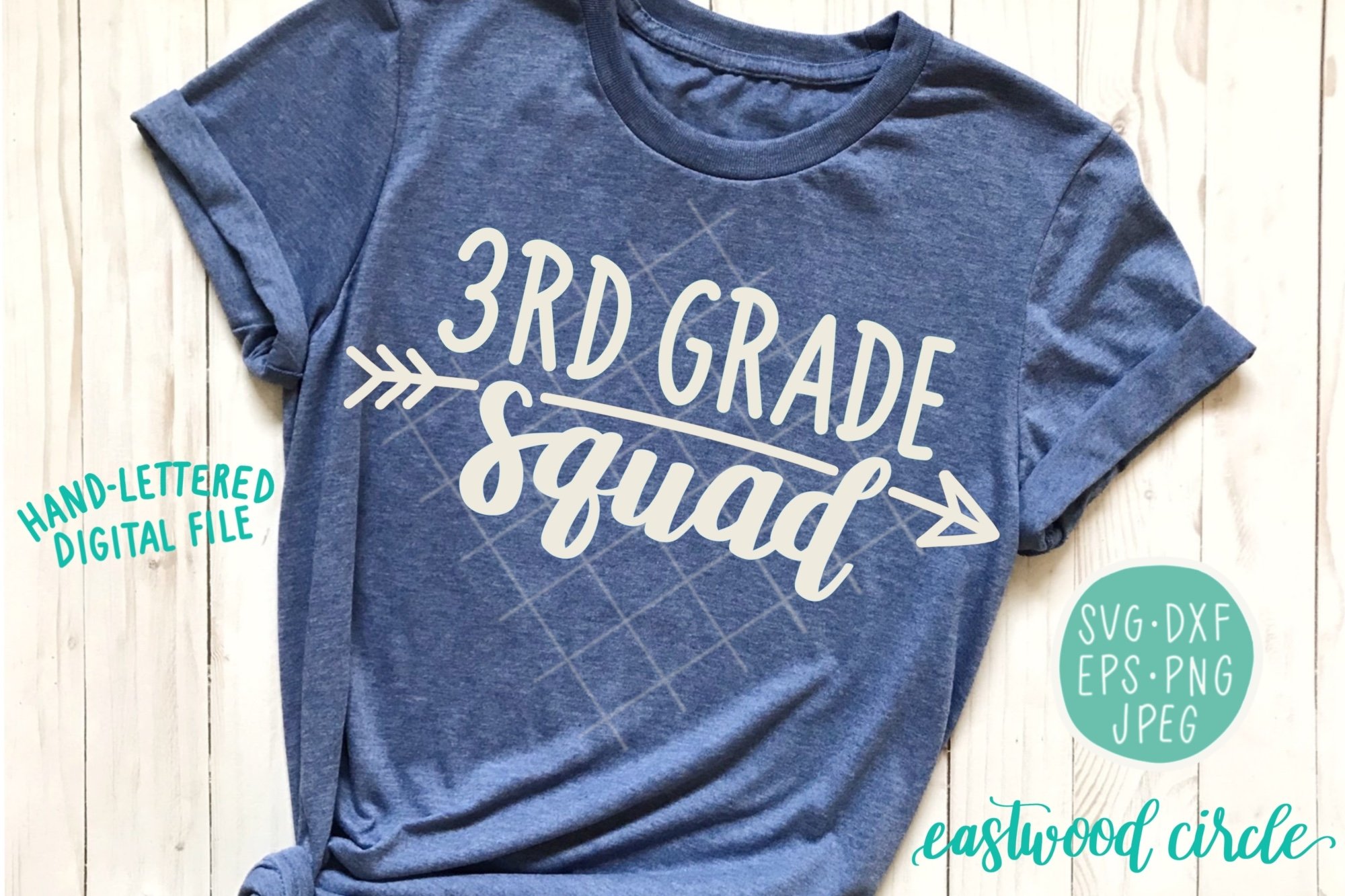 3rd Grade Squad SVG Cut File (123764) | SVGs | Design Bundles