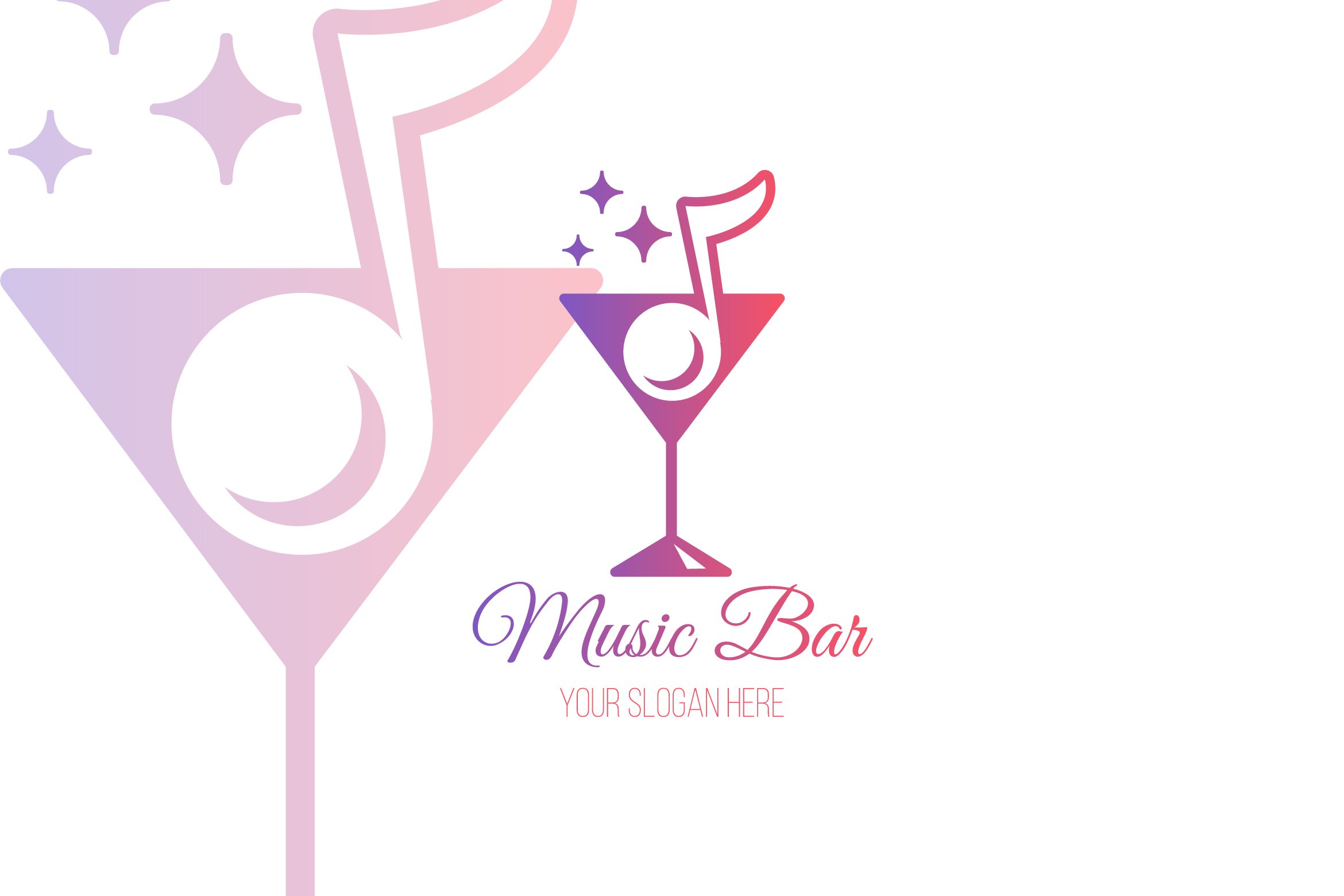 Music Bar Logo Template (215271) | Logos | Design Bundles