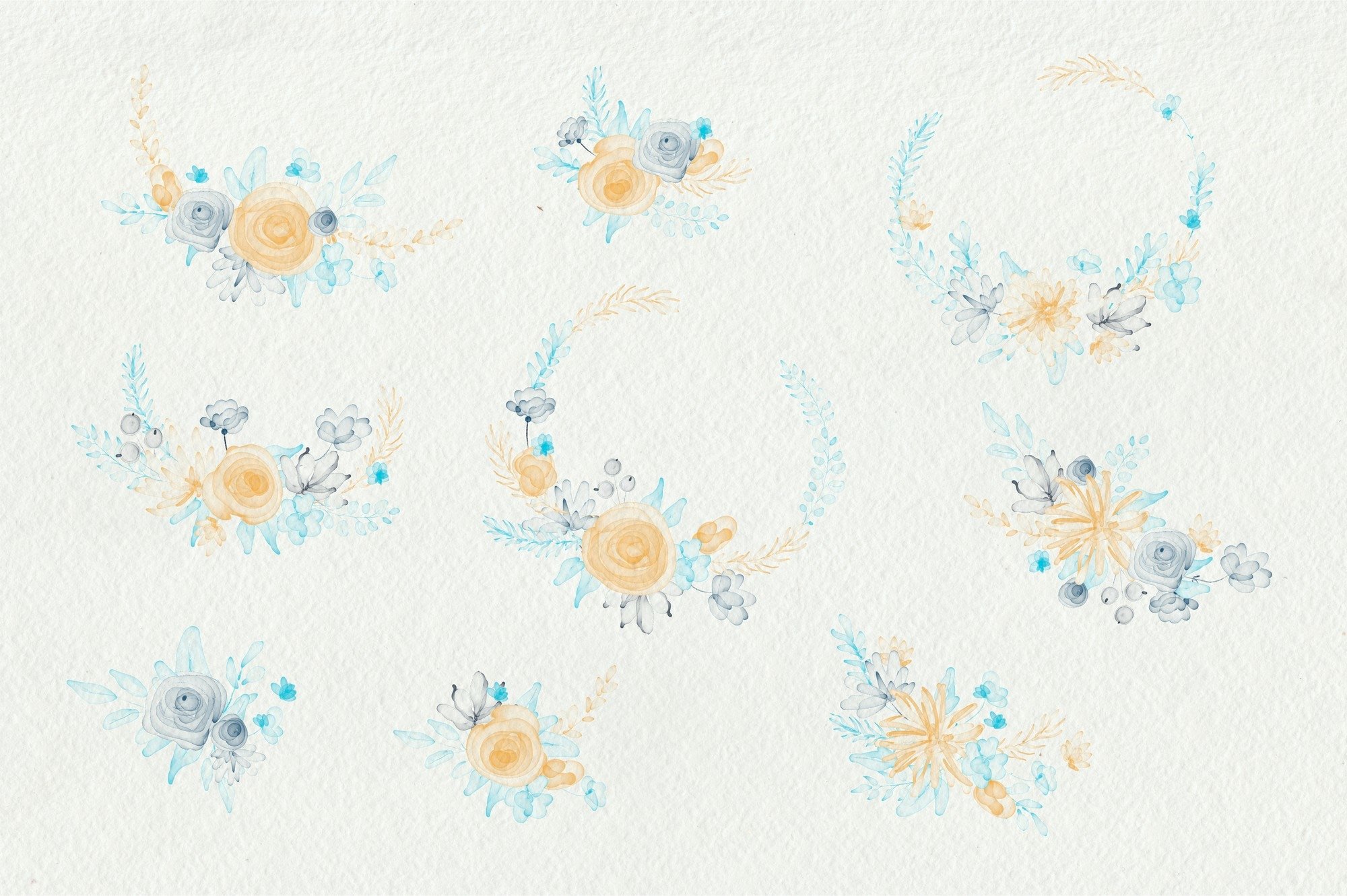 Delicate Watercolor Flowers