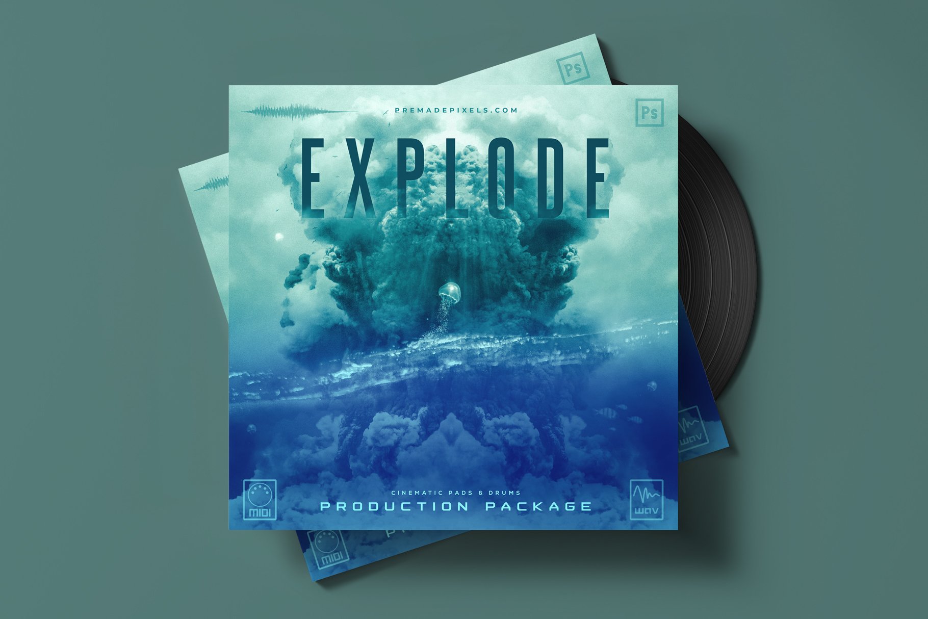 Explode Album Cover Template (1211056) | Customizable Templates ...