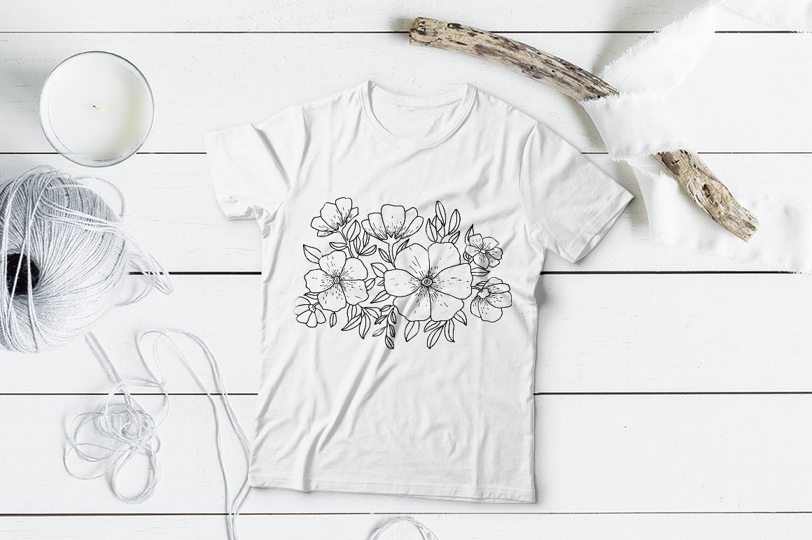 Flowers illustration | Split flowers