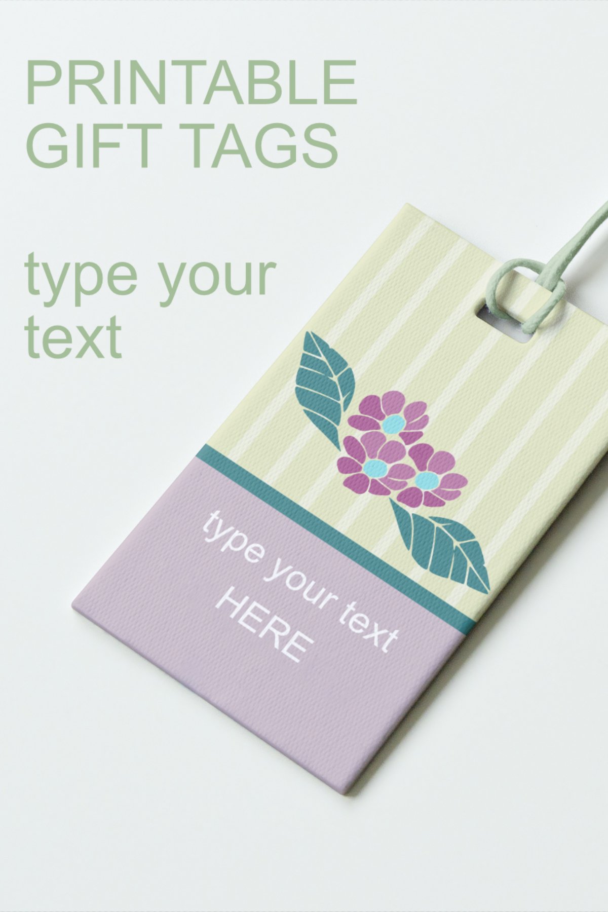 Gift Tags for Her Printable Editable PDF MS Word Template (597061 ...