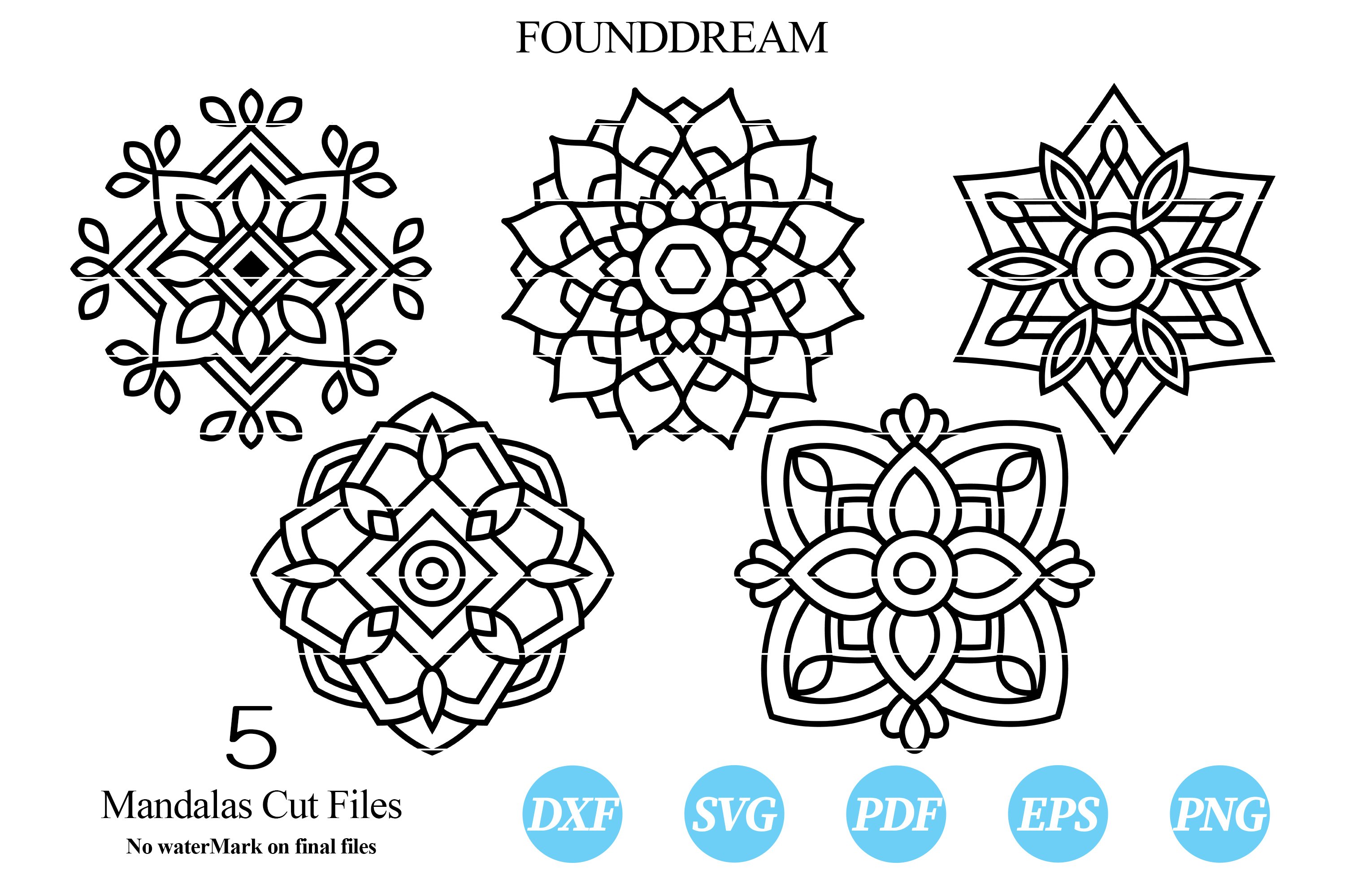 Mandalas svg cut file (1048311) | SVGs | Design Bundles