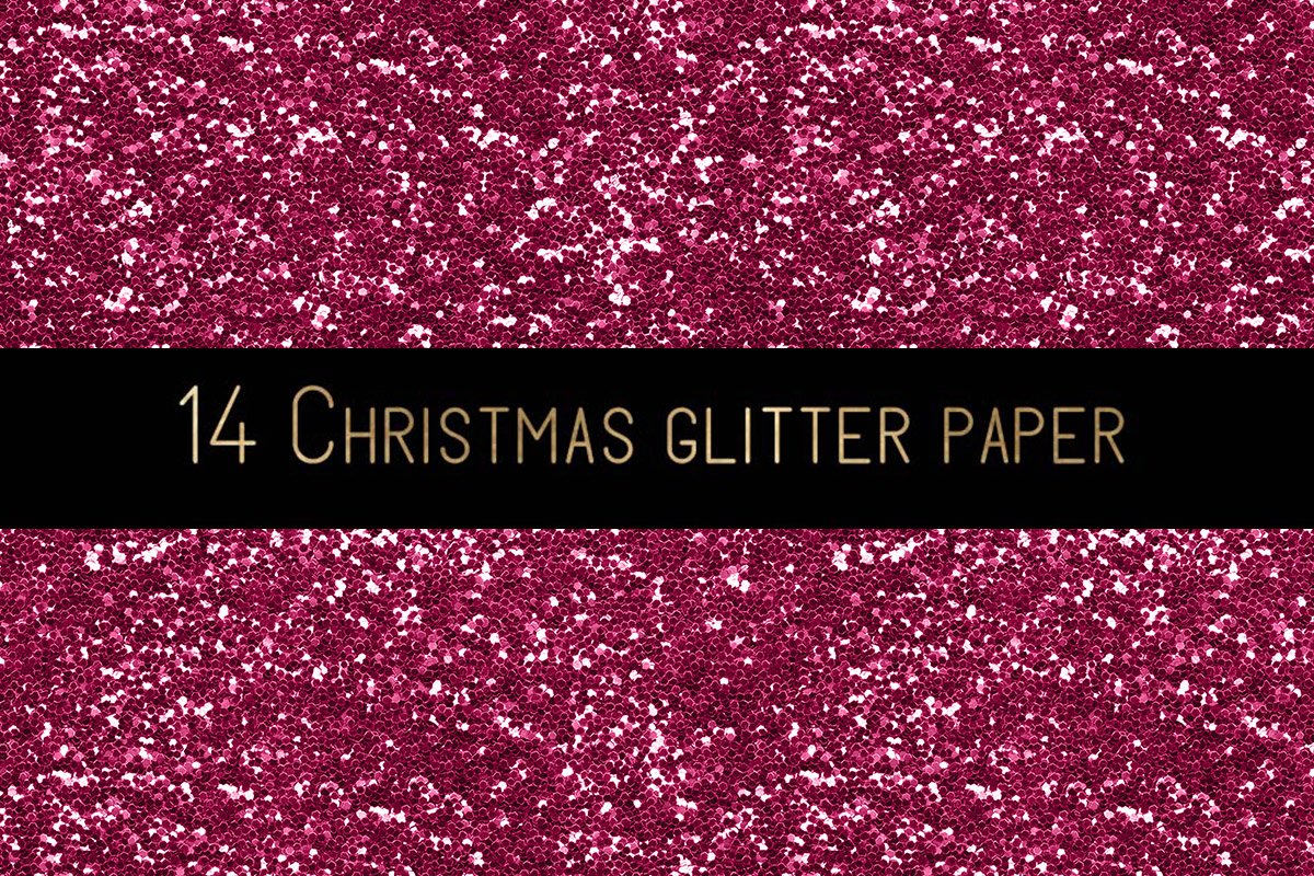 Christmas glitter digital paper (1079174) | Patterns | Design Bundles
