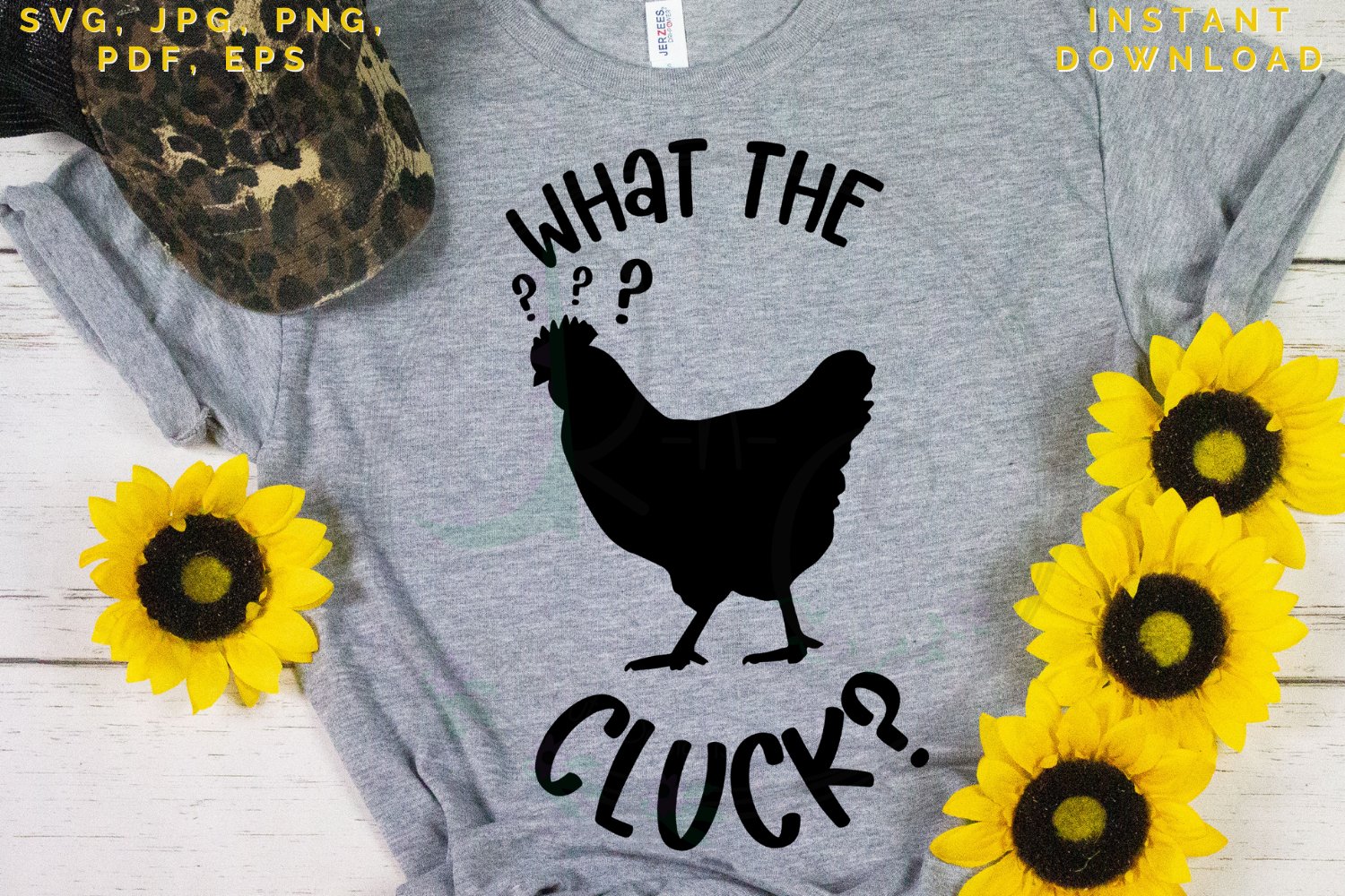 What the Cluck SVG, Chicken cut file (1089859) | Cut Files | Design Bundles