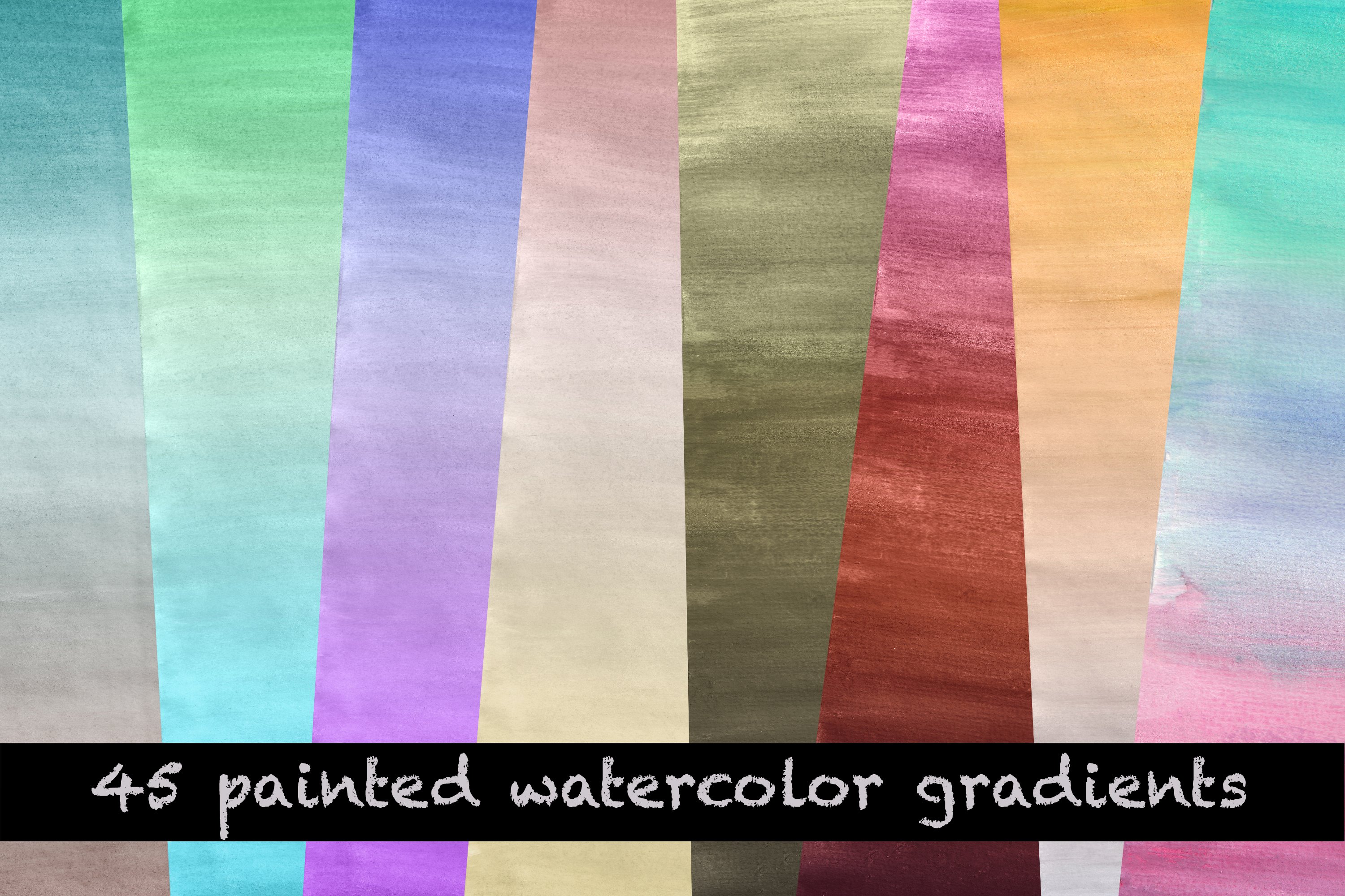 45 Watercolor Gradients (514101) | Backgrounds | Design Bundles