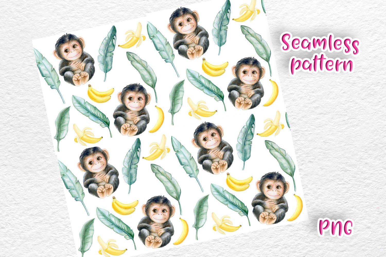 Cute Little Monkey Clipart Set. African animals (1119888 ...