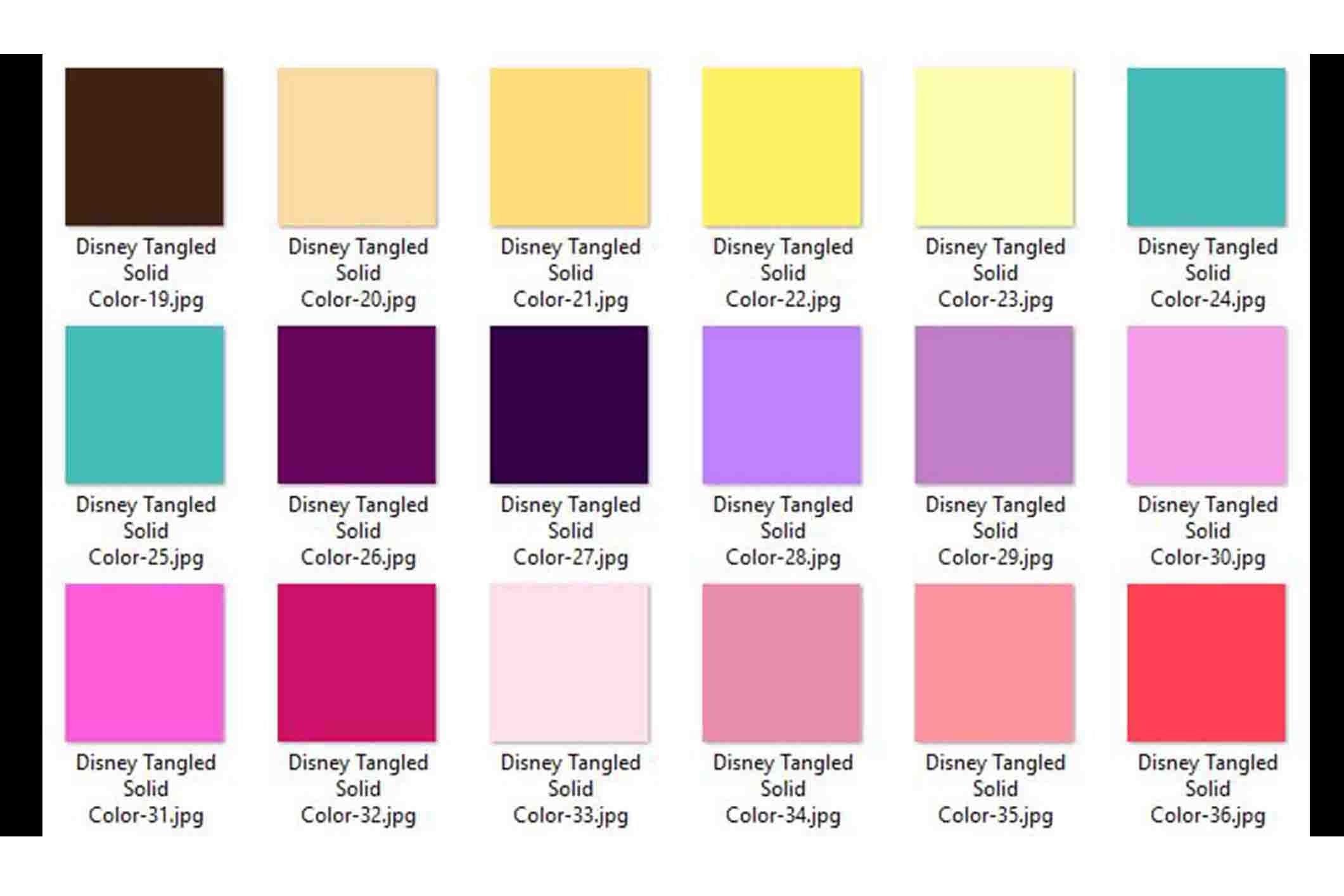 36 Glitter and Solid Color Princess Pink and Purple Color (135052 ...