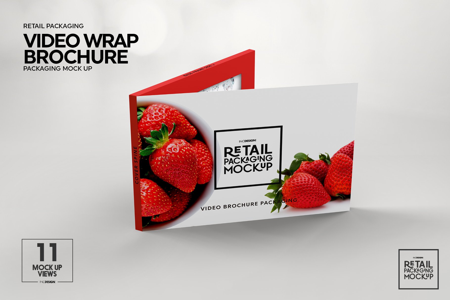 Video Wrap Brochure Packaging Mockup (849306) | Branding | Design Bundles