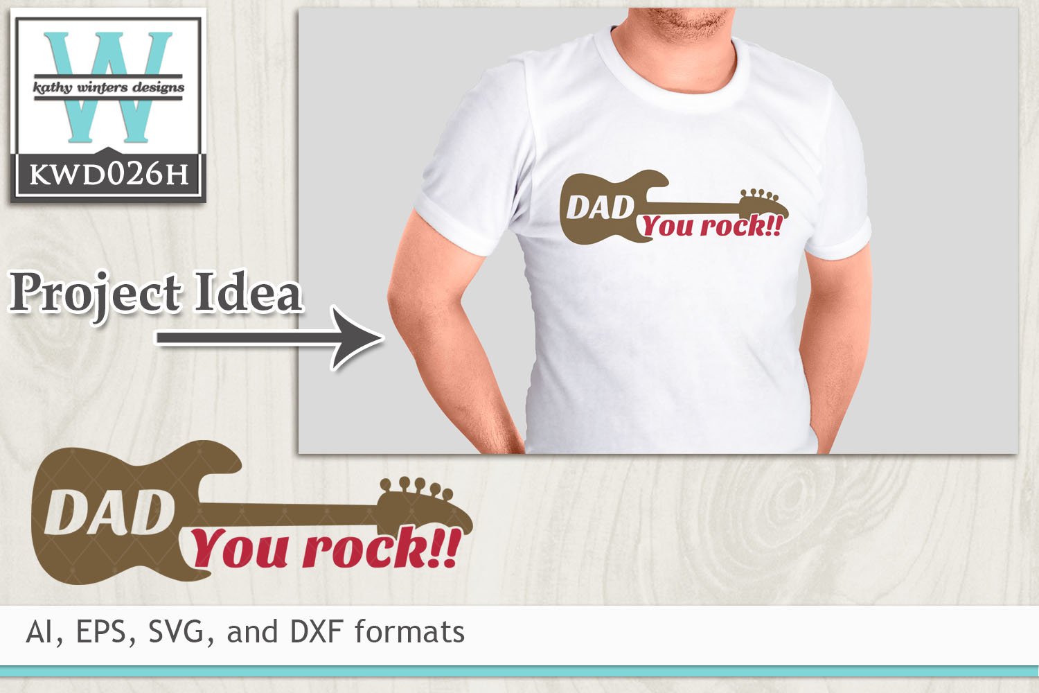 Dad You Rock SVG