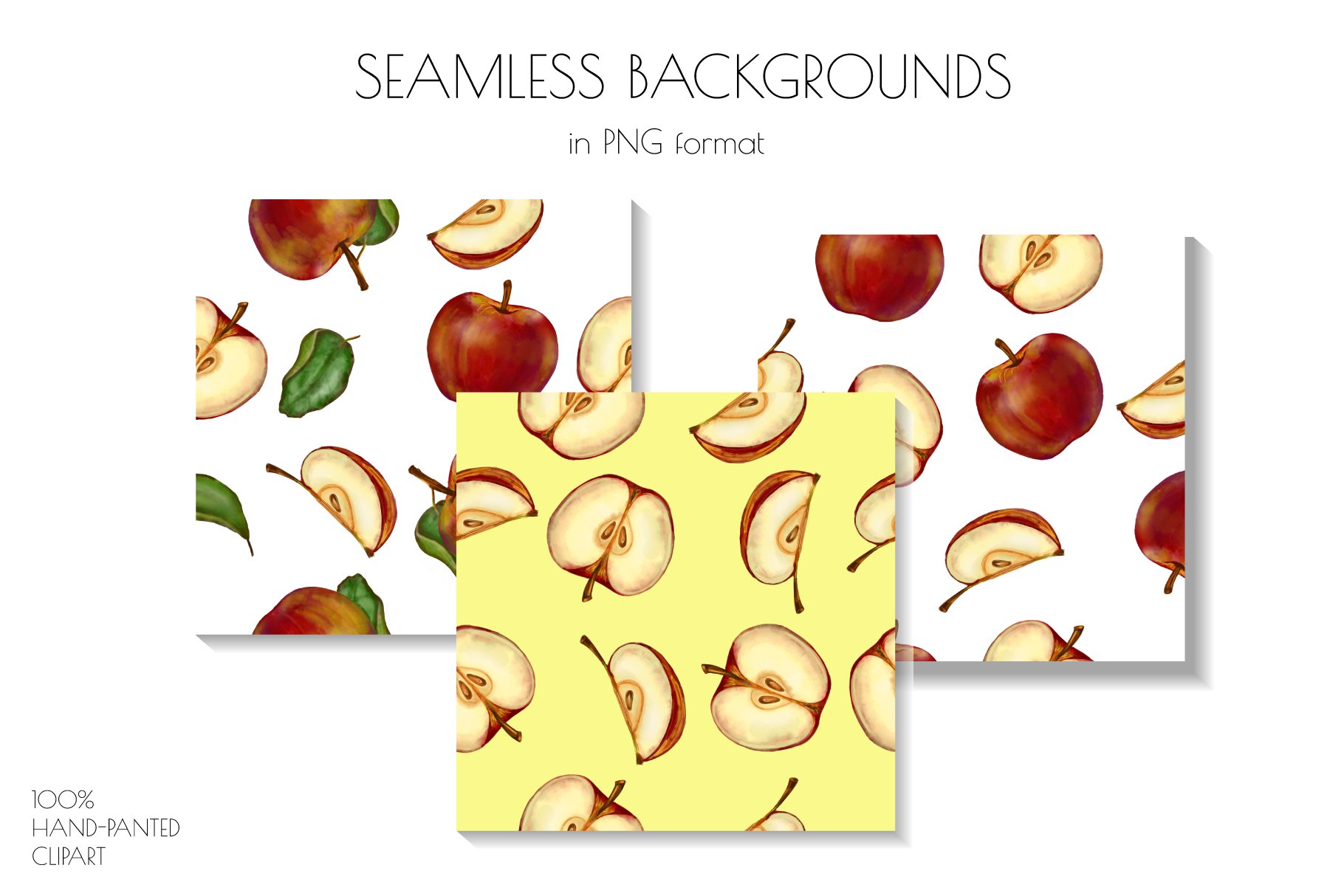 Apple Digital paper,Scrapbook Paper, ,Seamless patern (1147173 ...