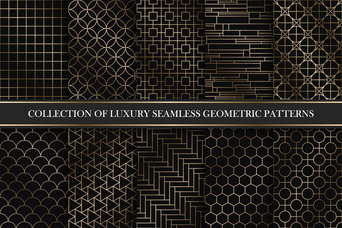 Rich endless ornamental patterns (212873) | Patterns | Design Bundles