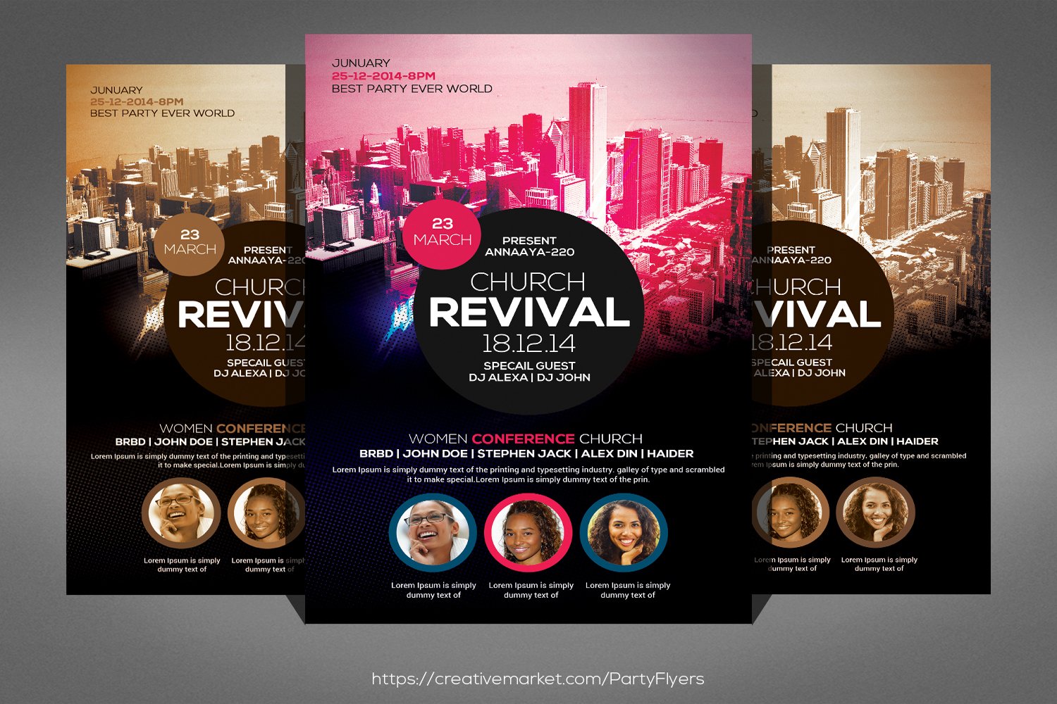 Revival Church Flyer (147668) | Flyers | Design Bundles