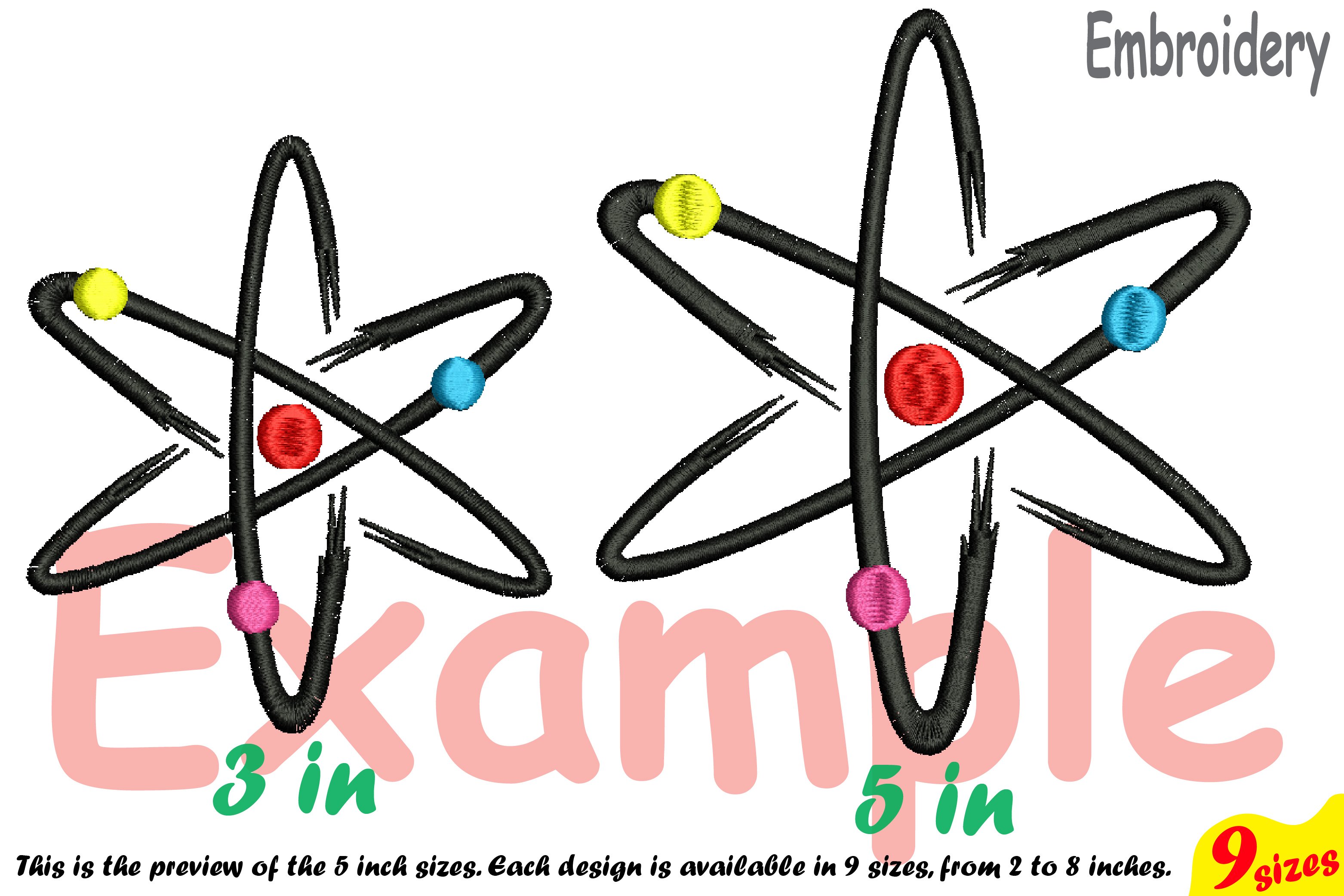 Atom Science - Designs for Embroidery Machine Instant Download ...