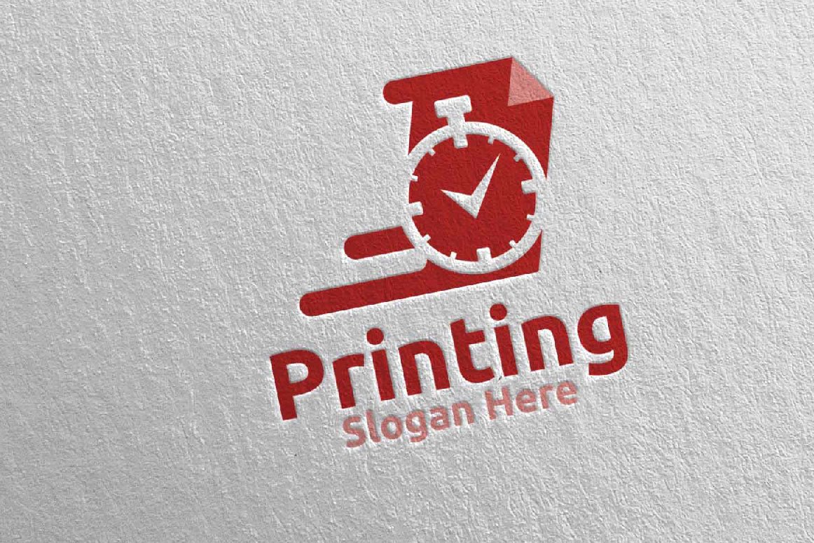 Fast Printing Company Logo Design 50 (576118) | Logos | Design Bundles