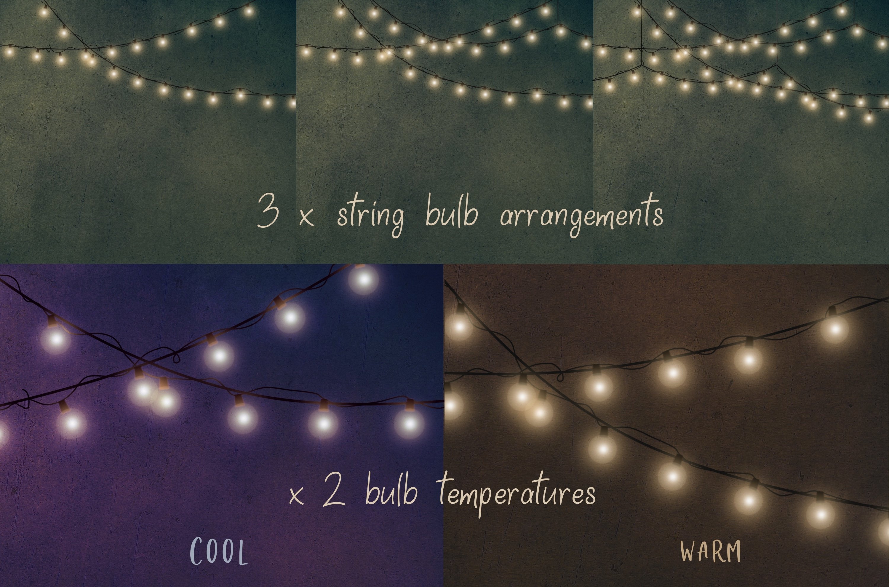 String light overlays (362658) | Illustrations | Design Bundles