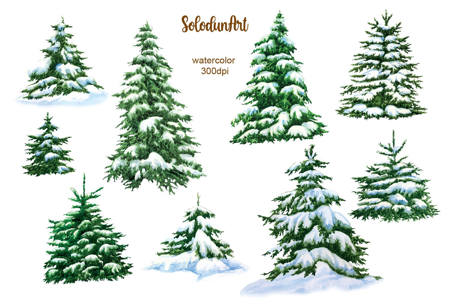 Pine Tree With Snow Clip Art