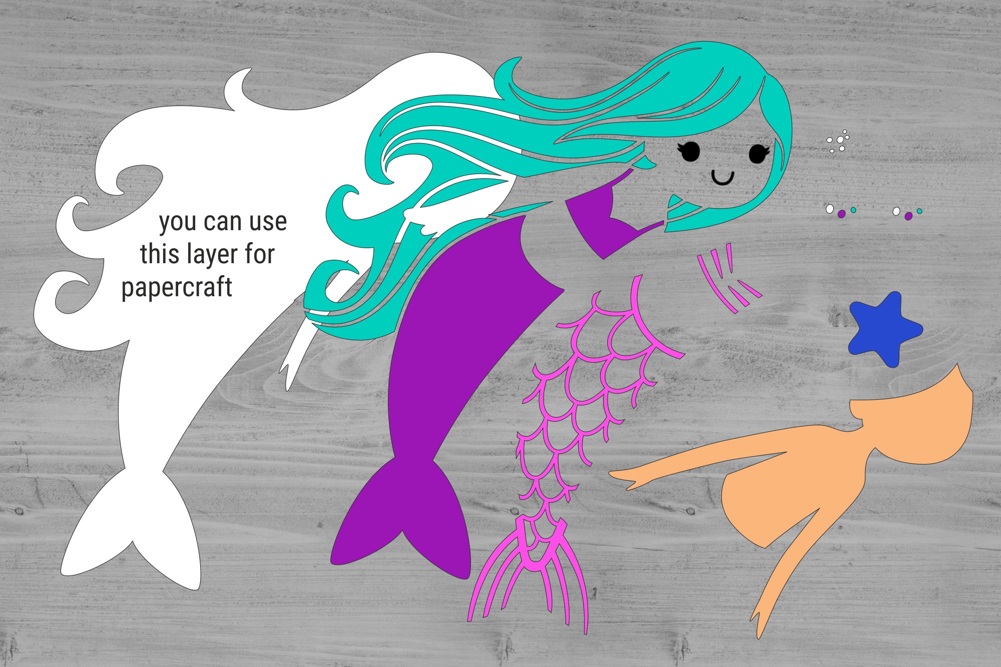 Mermaid svg Mermaid birthday svg Mermaid sublimation design (884169 ...