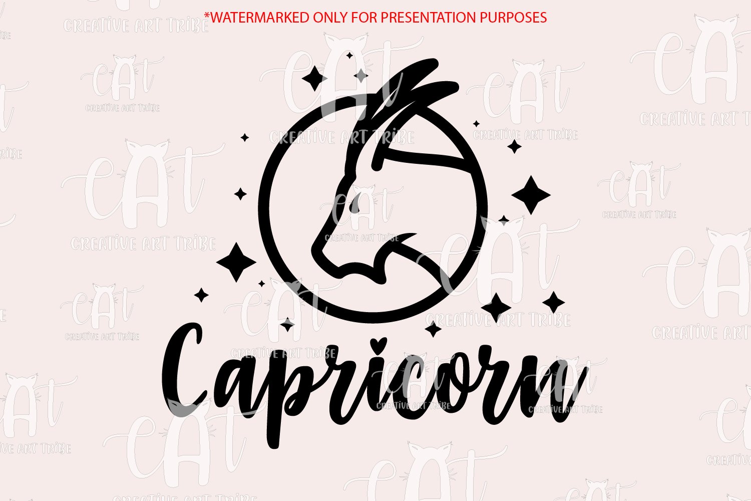 Capricorn SVG - Zodiac sign SVG, Horoscope sign SVG cut file (743073 ...