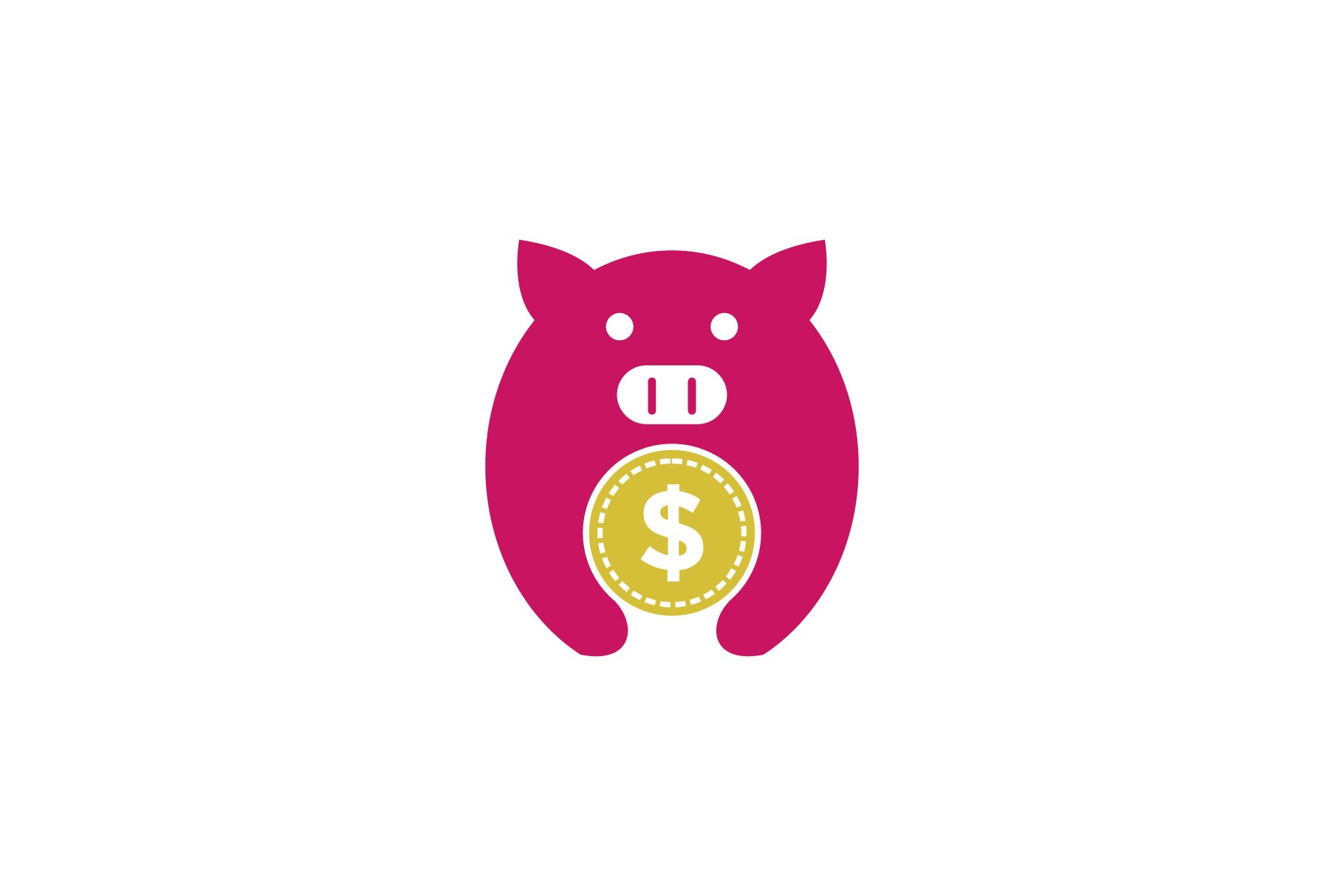 Piggy Bank Logo (333388) | Logos | Design Bundles