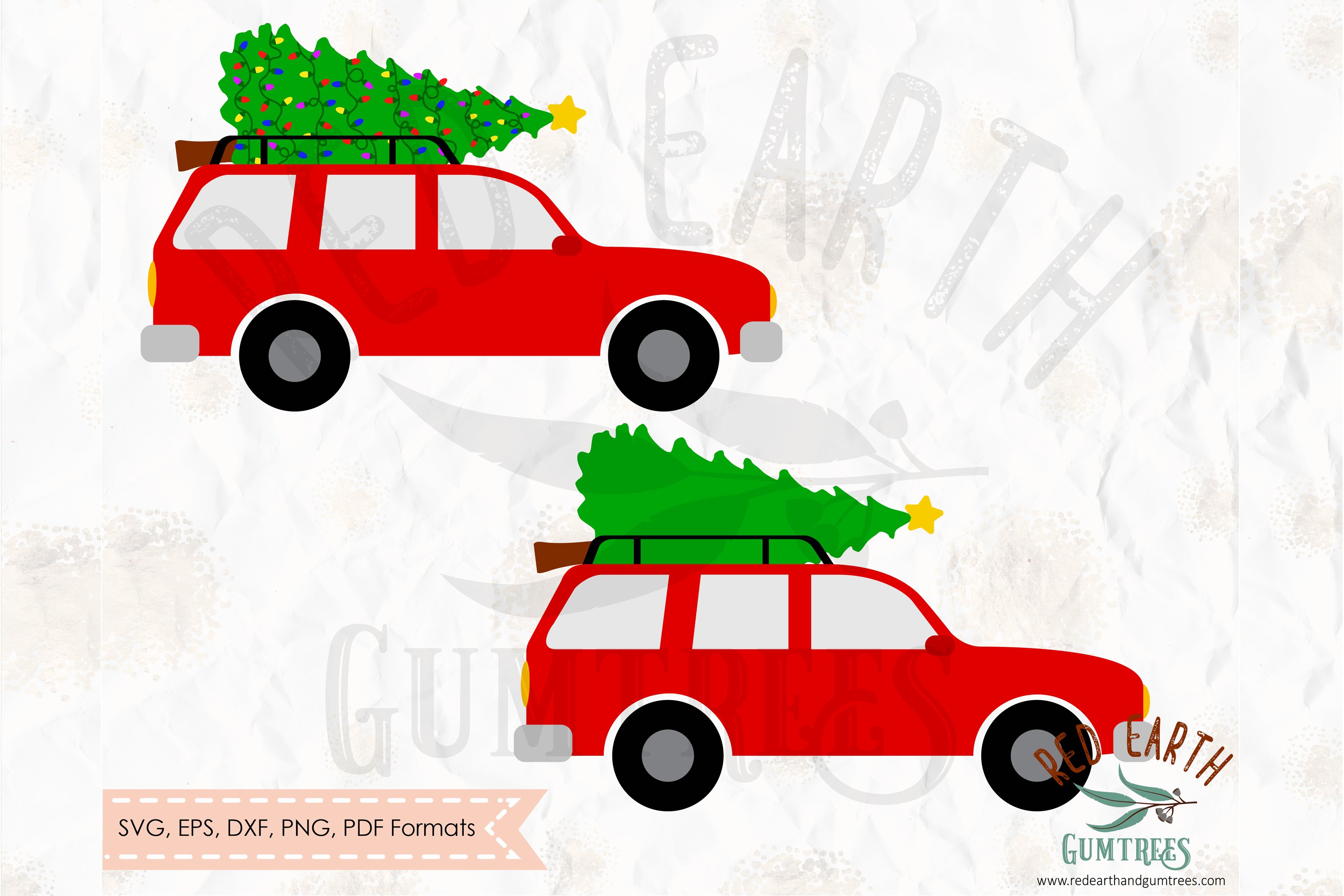 Christmas cars bundle, christmas tree in SVG,DXF,PNG,EPS,PDF (175022 ...