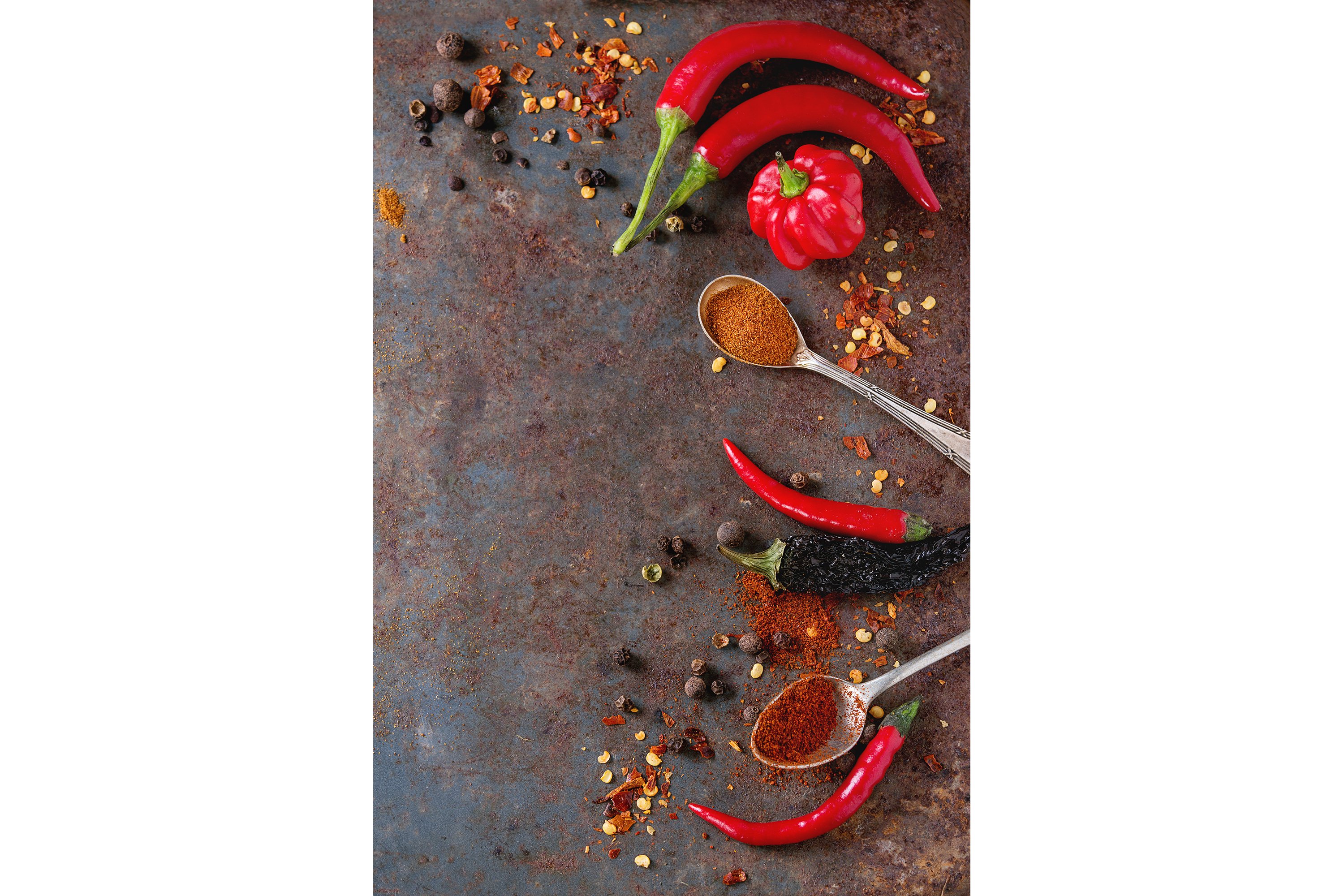 Spicy background with chili peppers (597214) | Food and Drink | Design ...
