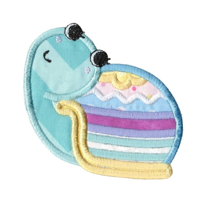Easter Snail Applique Embroidery Design (477645) | Designs | Design Bundles