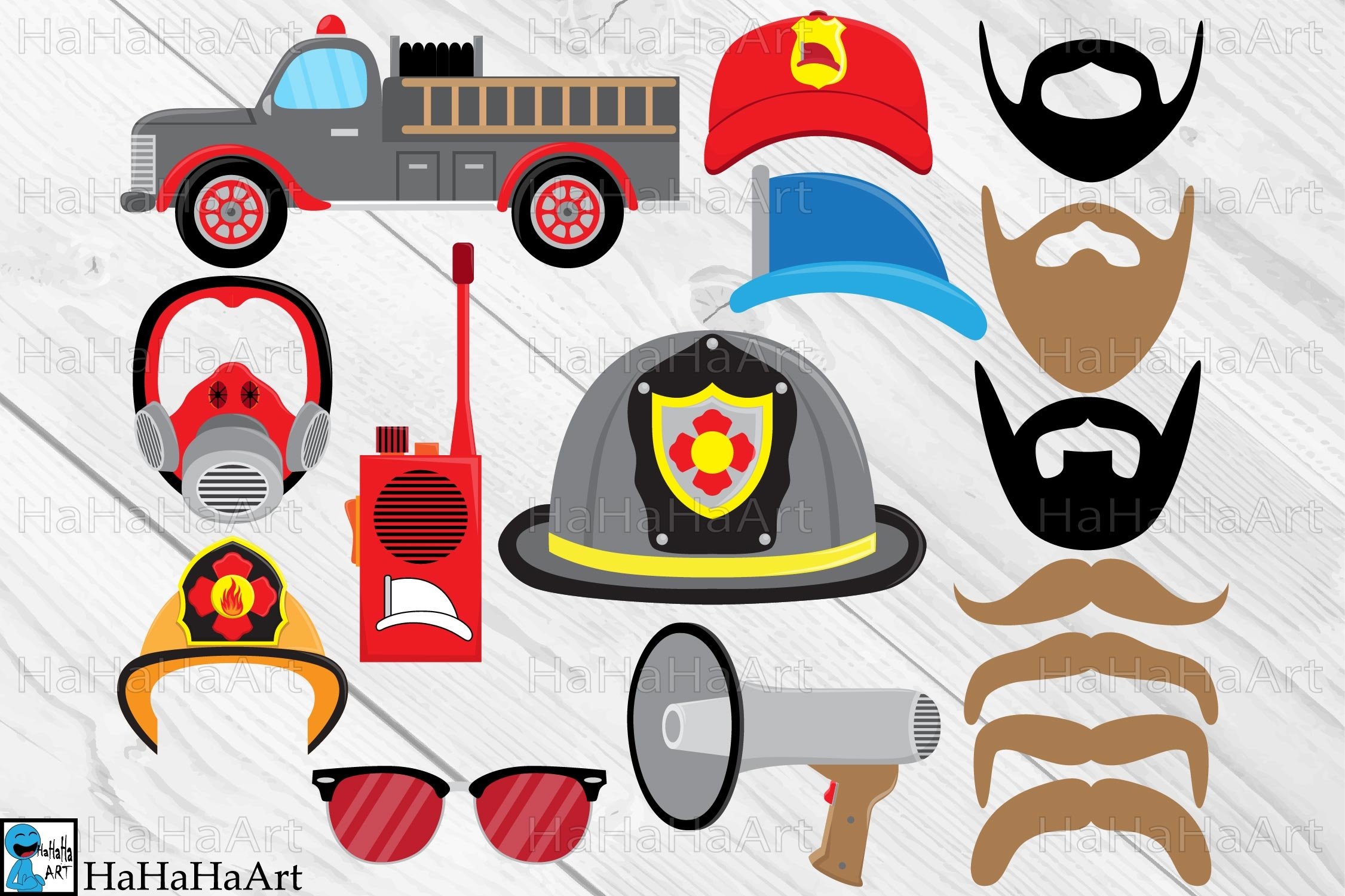 Fireman Designs - Clip art / Cutting Files - 55c (141402 ...