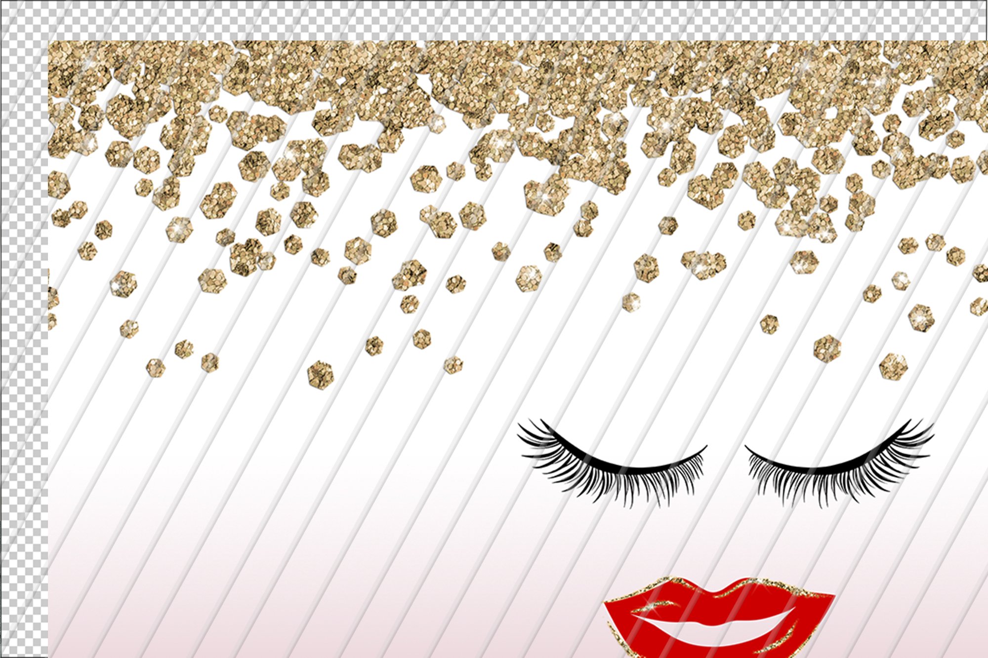 Eyelashes Blush Pink Skinny Tumbler Sublimation (1147843) | Sublimation ...