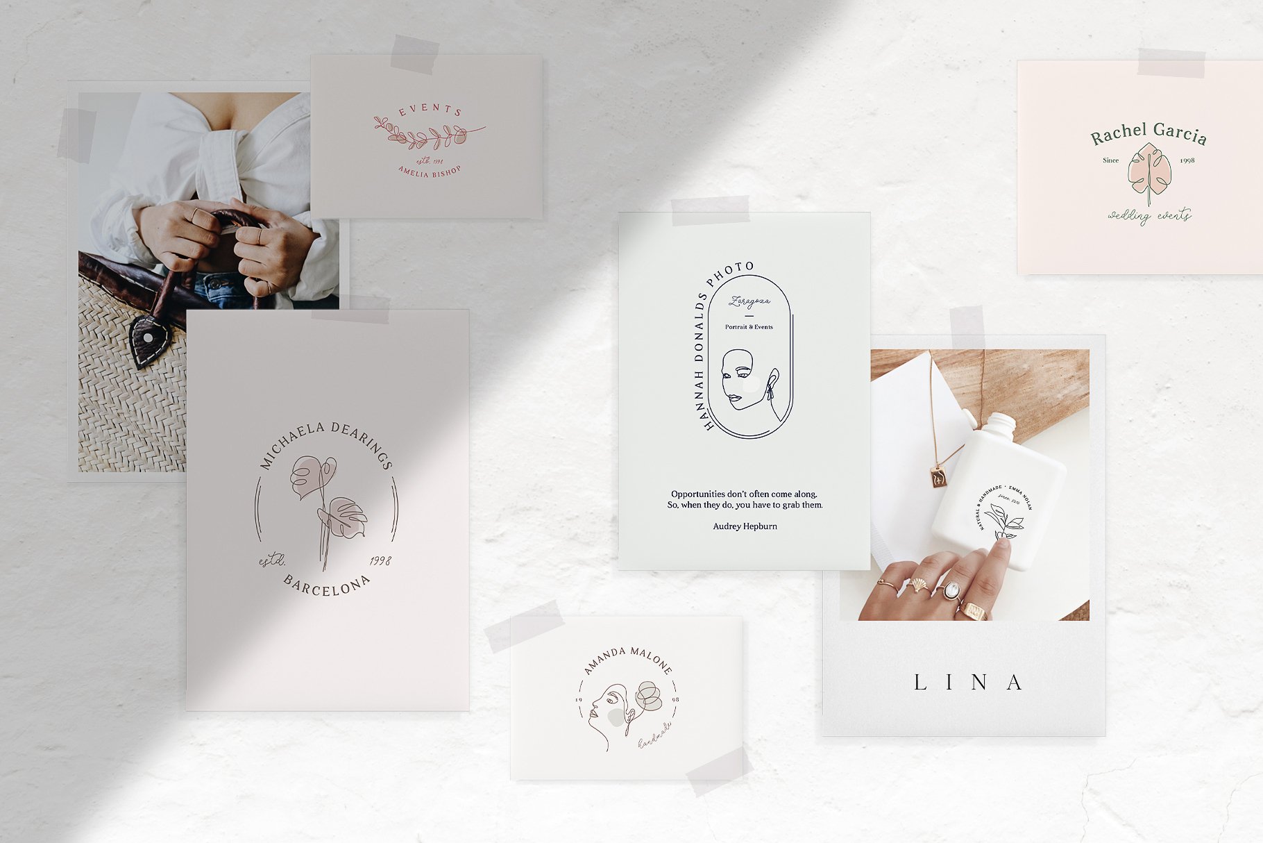 Lina Logo Collection (465475) | Logos | Design Bundles