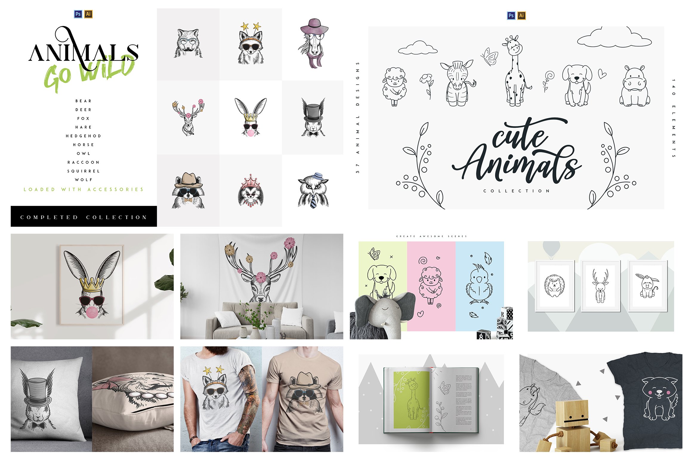 Very, very BIG Graphic Collection (658278) | Illustrations | Design Bundles