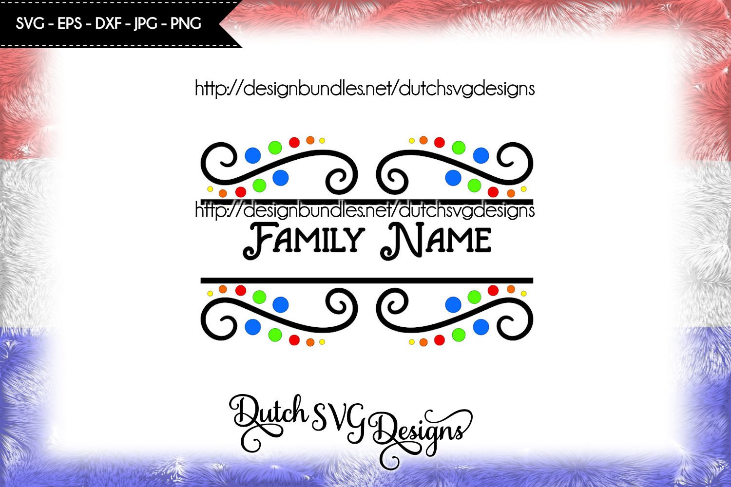 3 Swirly split border cut files, monogram svg, border svg (141612 ...