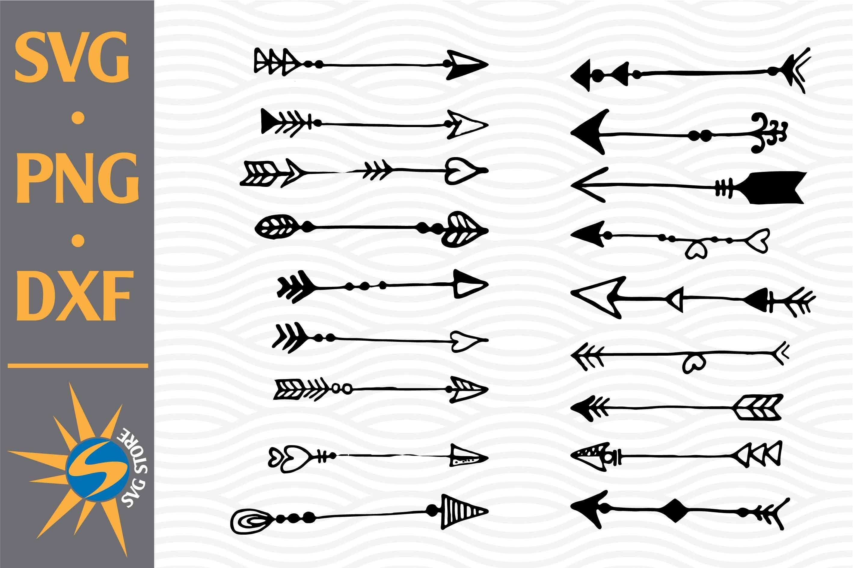 Arrow SVG, PNG, DXF Digital Files Include (762052) | Cut Files | Design ...