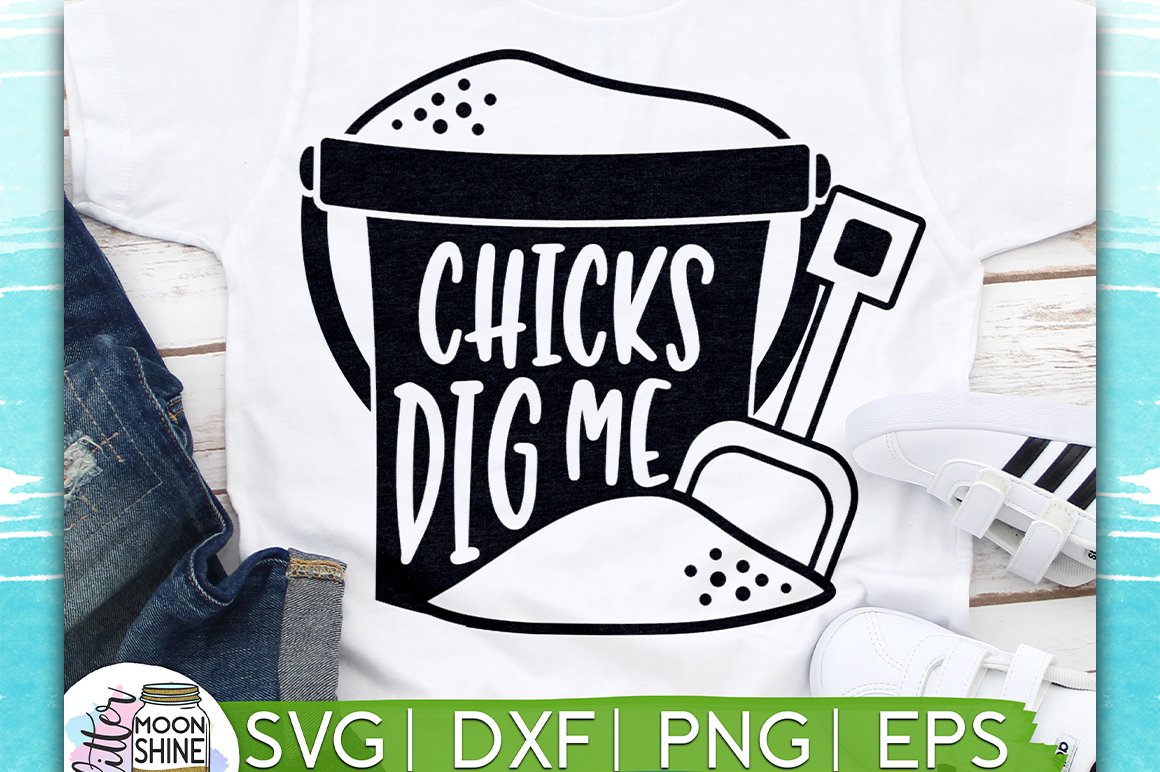 Chicks Dig Me SVG DXF PNG EPS Cutting Files (260234) | SVGs | Design ...