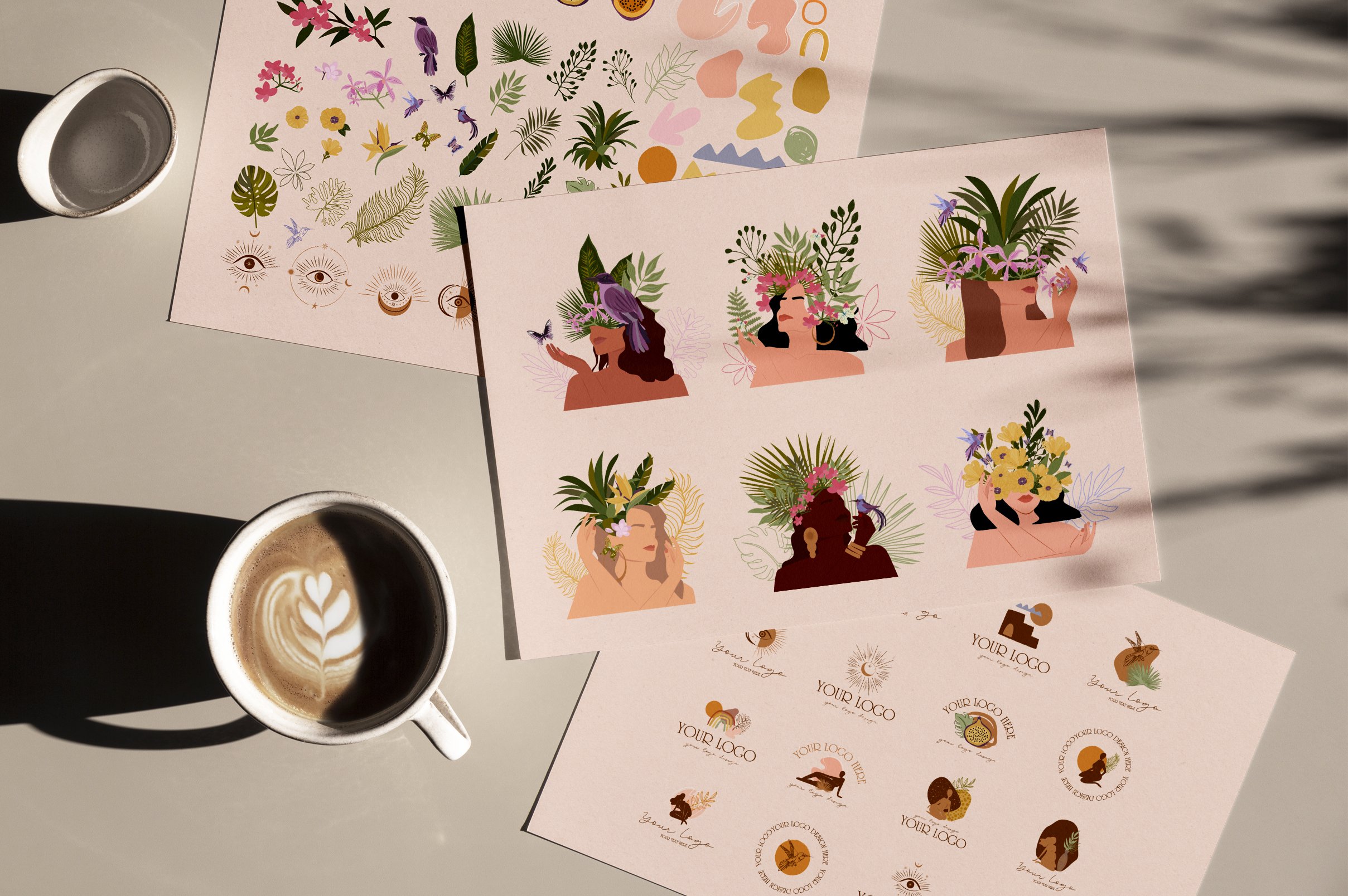 Paradise Woman (459846) | Illustrations | Design Bundles