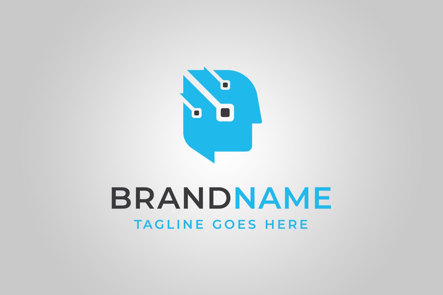 Technology Mind Logo Template (530763) | Logos | Design Bundles