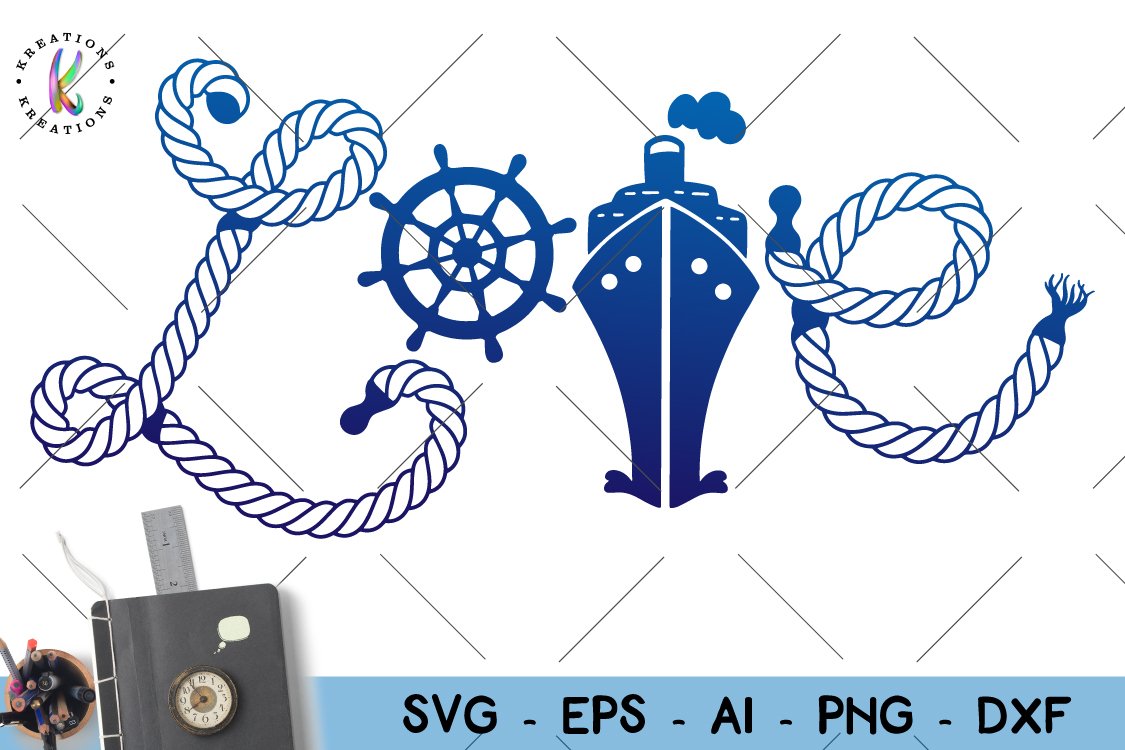 Cruise ships Love Cruise SVG (425711) | SVGs | Design Bundles