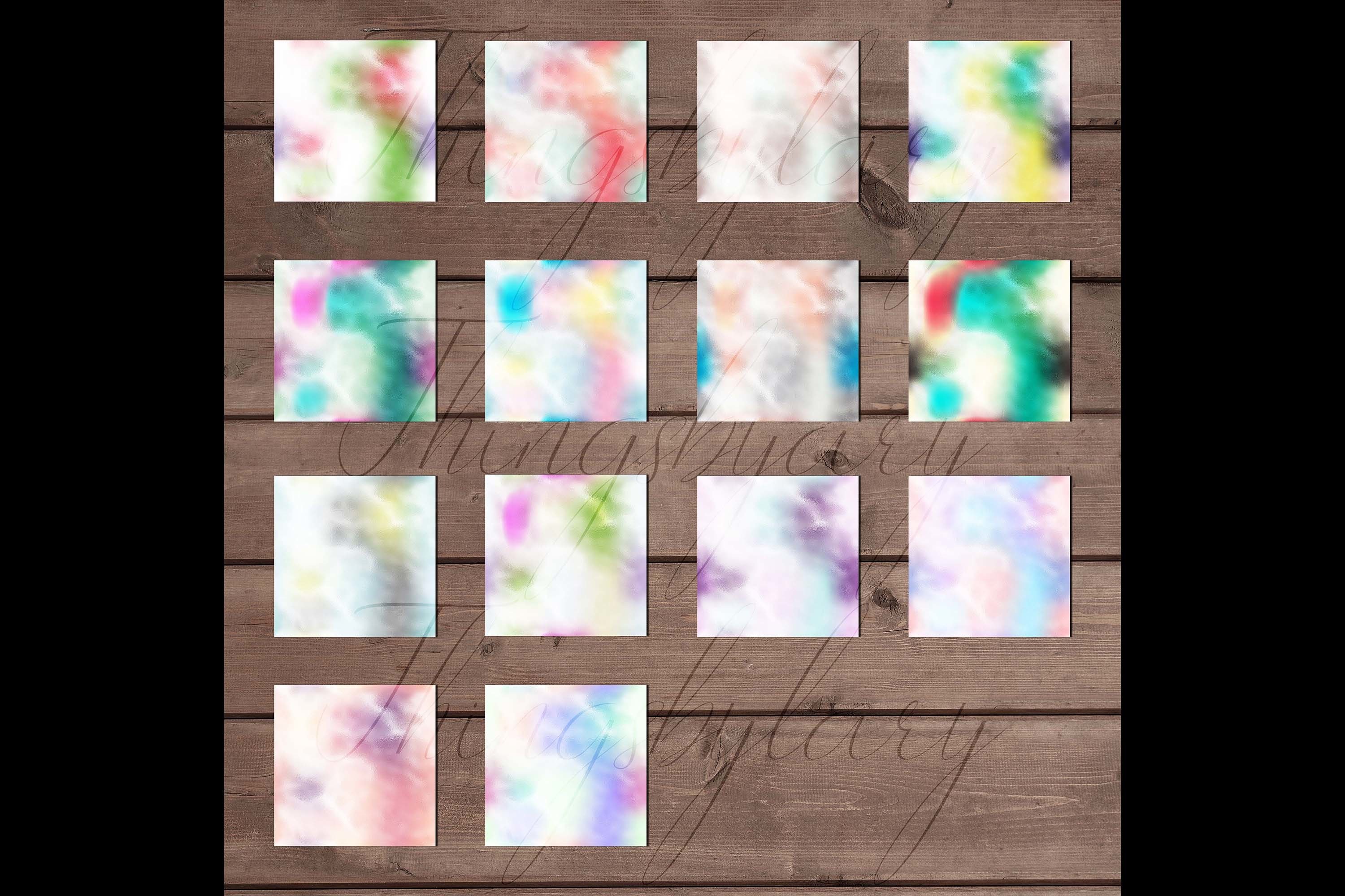 30 Seamless Ombre Pastel Metallic Foil Texture digital paper (299389 ...