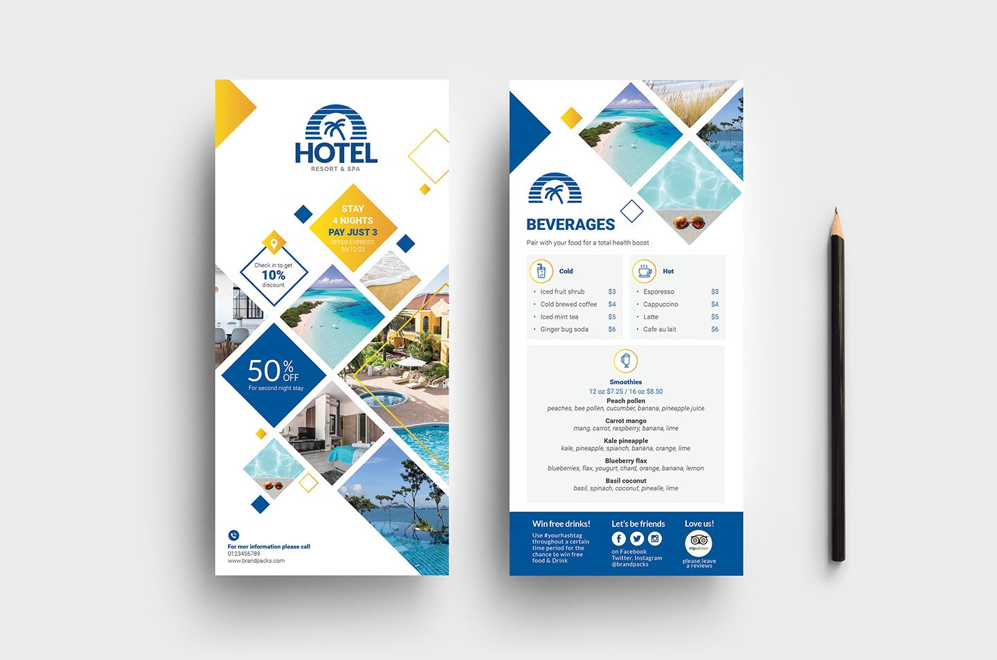 Hotel Flyer (355929) | Flyers | Design Bundles