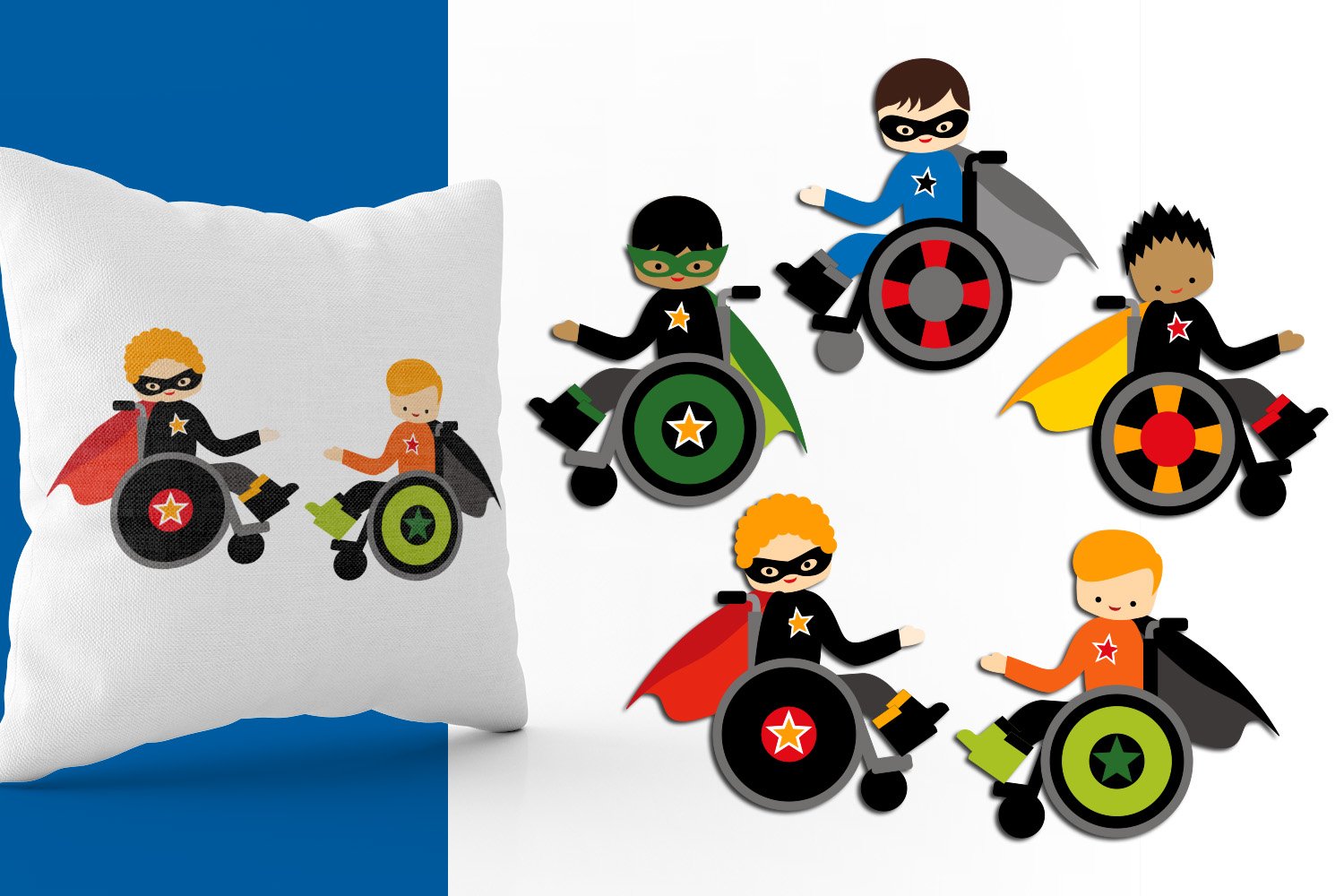 Special needs disability - Superhero boys in wheelchairs (218121 ...