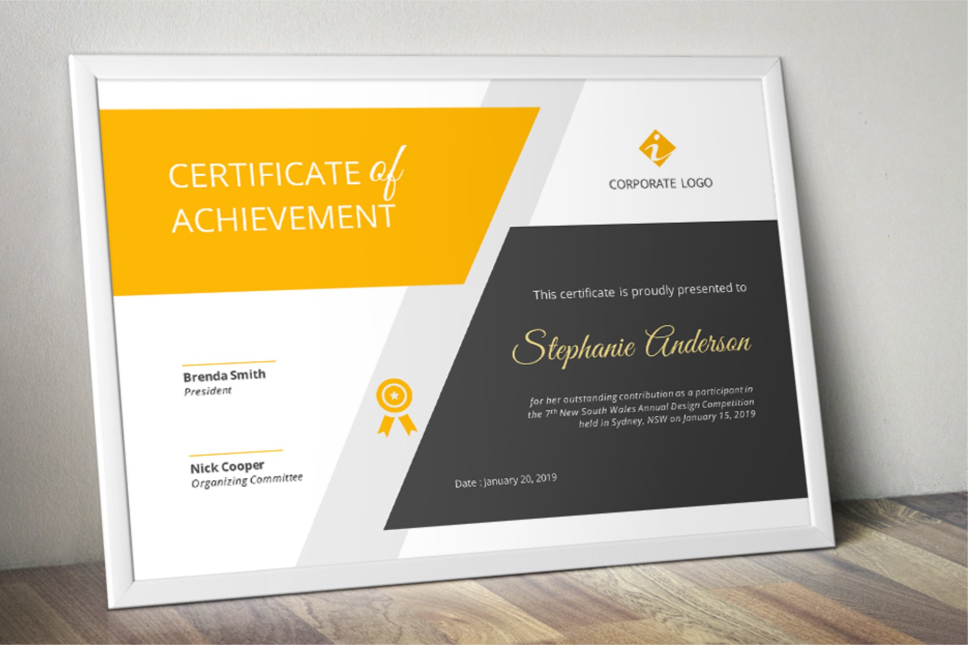 Elegant Modern Word Event Certificate Template (307451) | Presentation ...