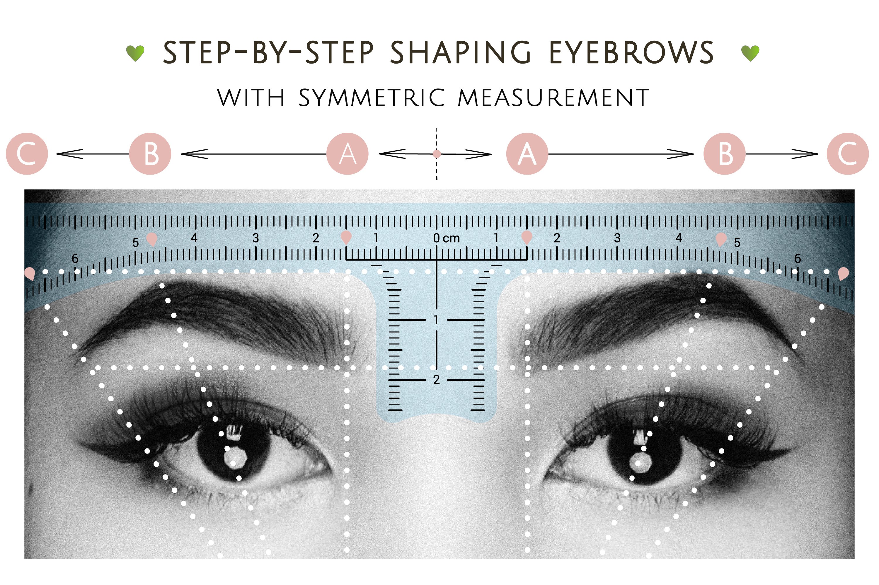 Makeup Sticker ruler, Face temporary tattoo, Microblading (485287 ...