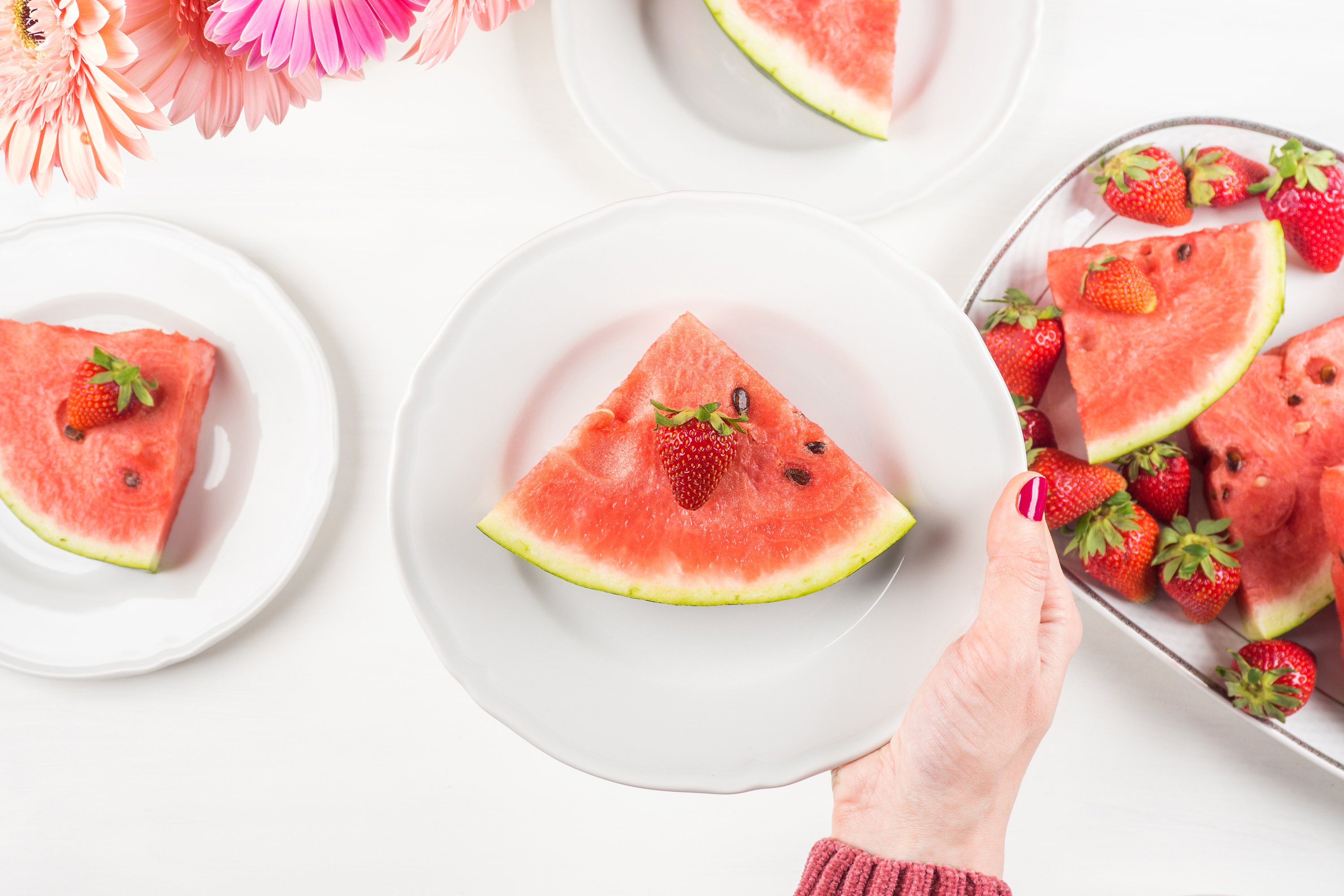 Summer fruit snack with watermelon and (584966)