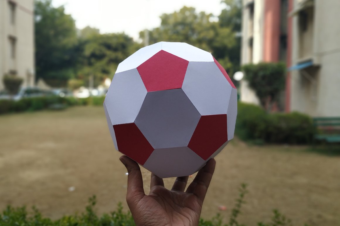 DIY Football - 3d papercraft (209774) | Printables | Design Bundles