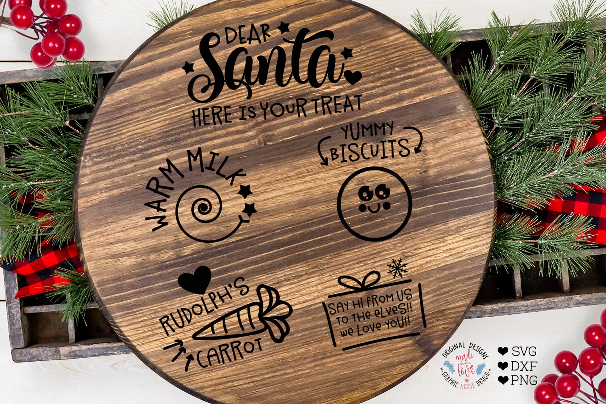 Santa Tray Cut File (380244) | SVGs | Design Bundles