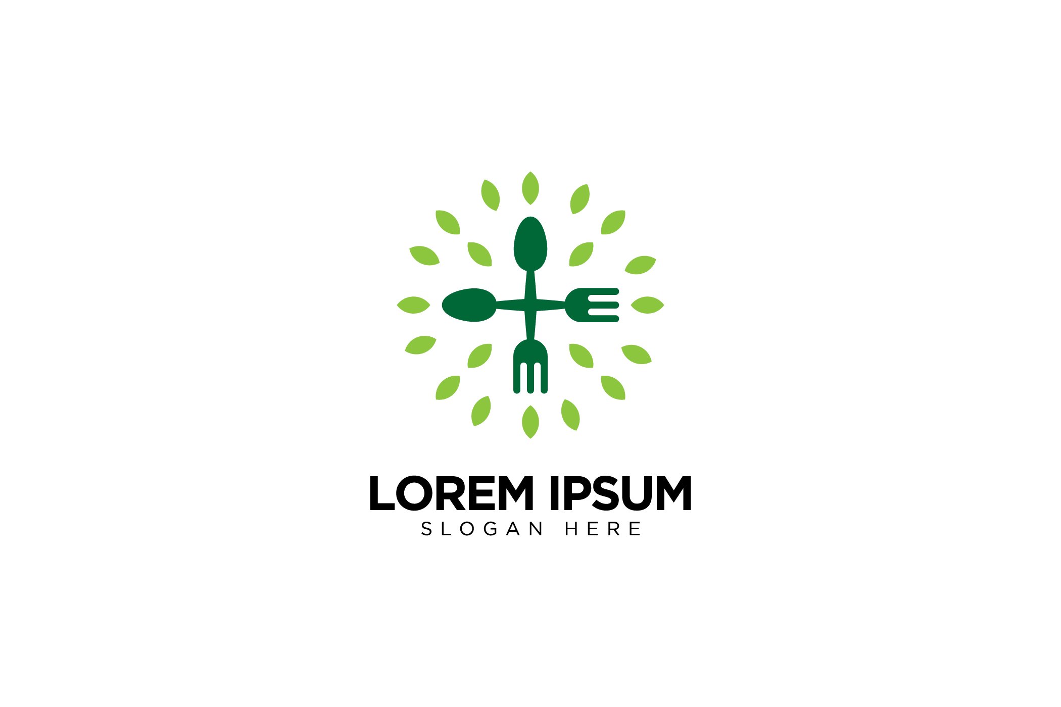 Eco Food Logo (855829) | Logos | Design Bundles