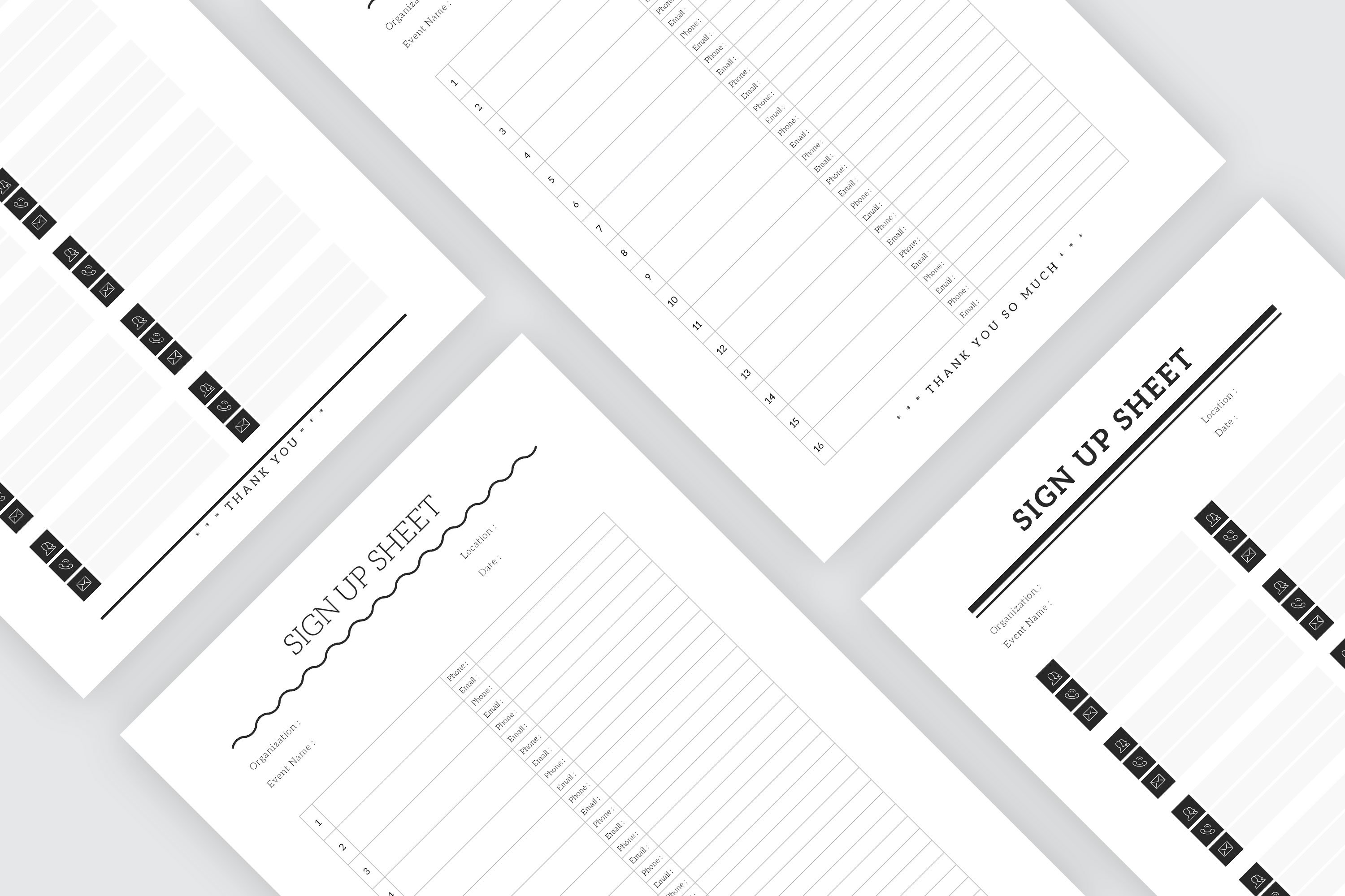 Sign Up Sheet (351350) | Printables | Design Bundles
